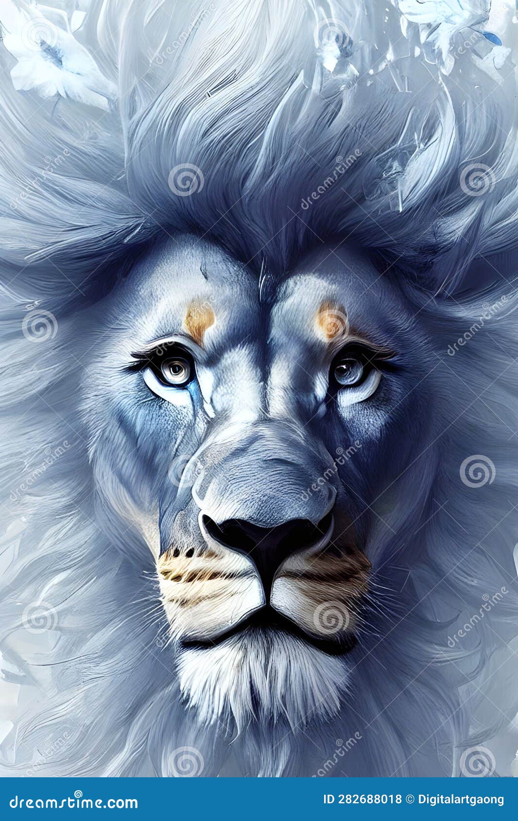 Lion Legacy Rediscovered: Digital Lion Art Prints Assortment Royalty ...