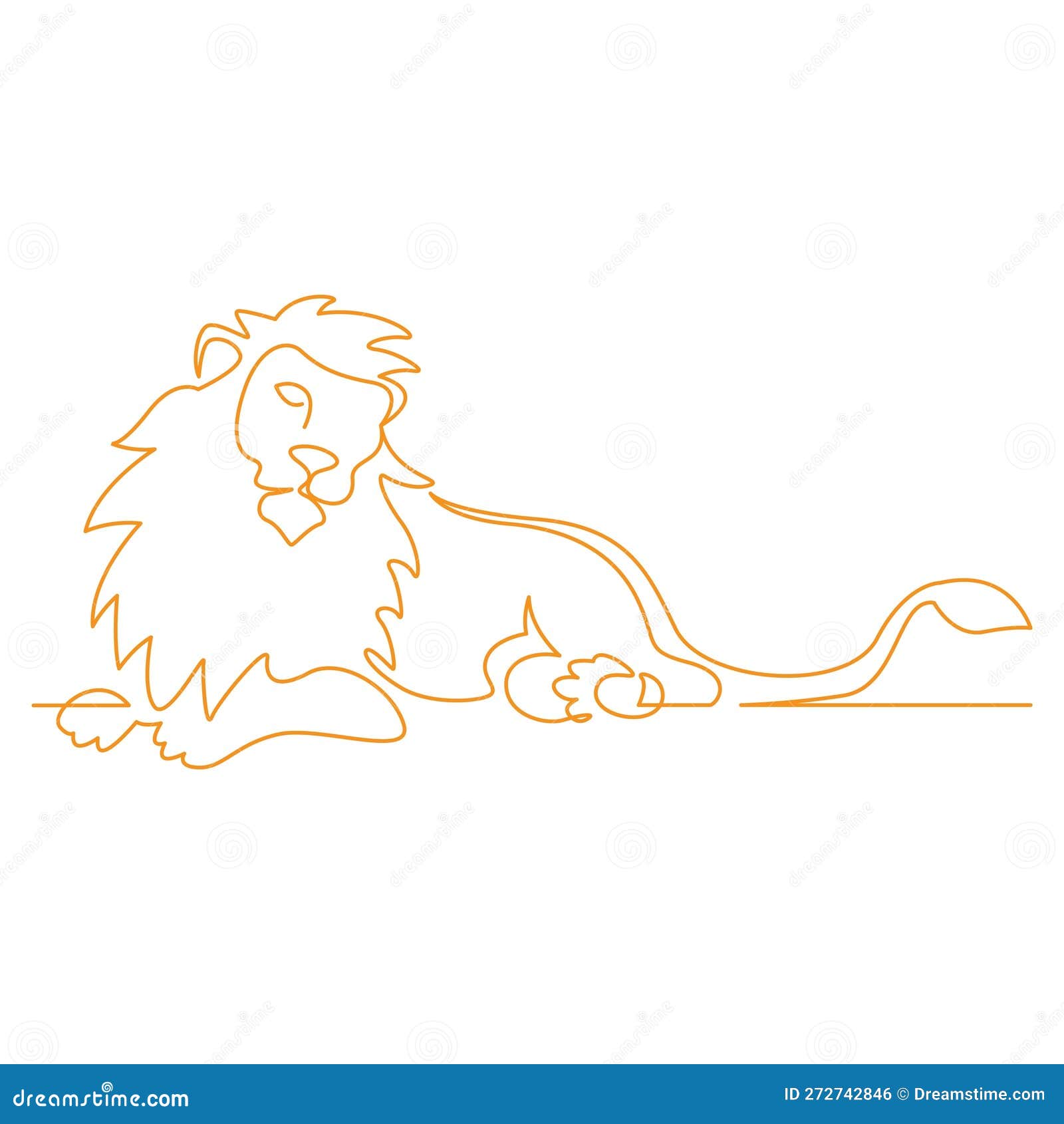Lion Line Art Logo Icon Design Stock Vector - Illustration of king ...