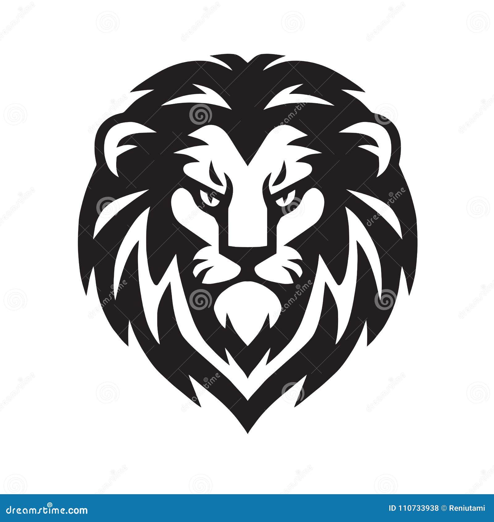 Lion Logo Classic Vector stock vector. Illustration of africa - 110733938