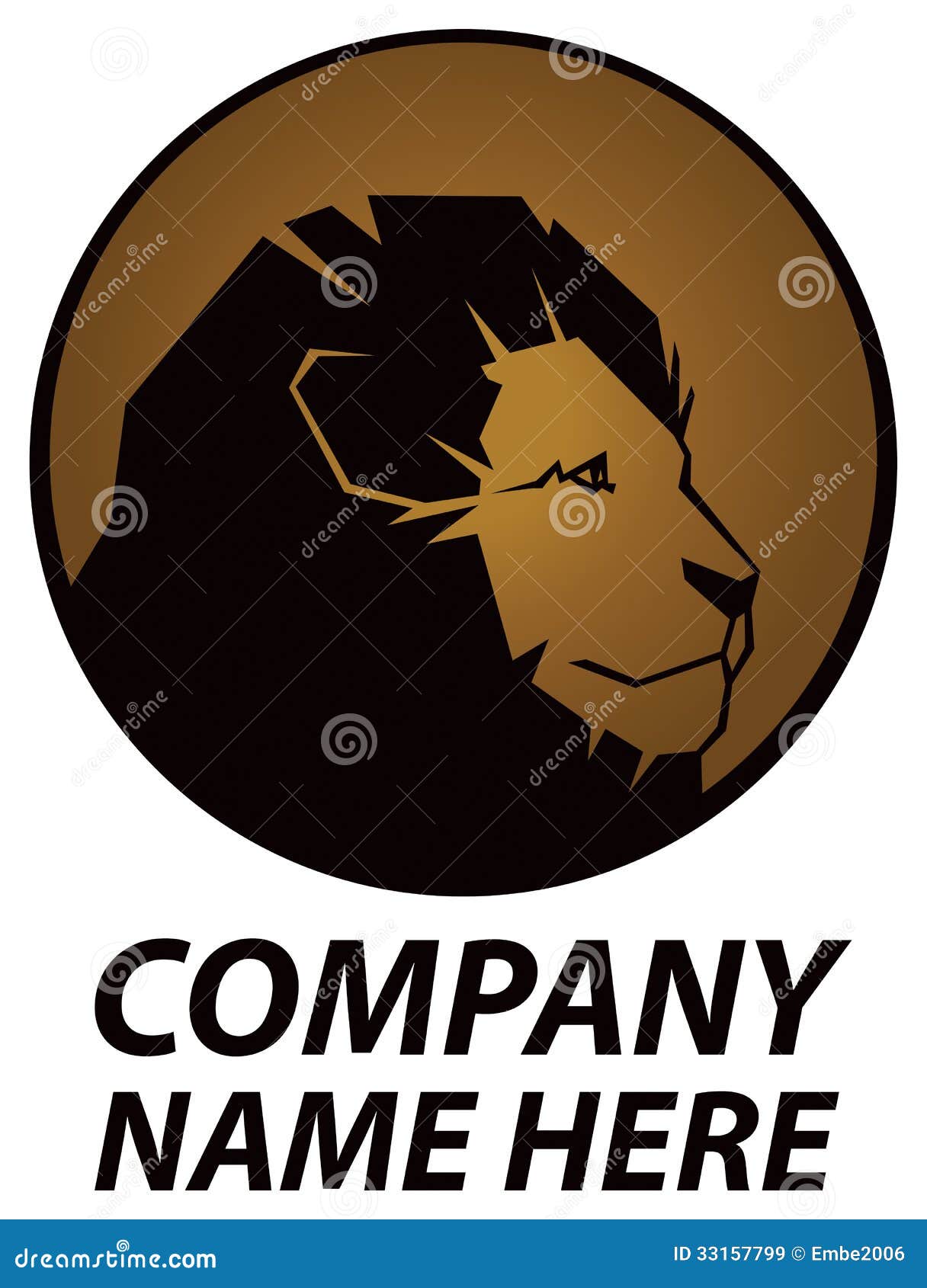 Lion Logo stock vector. Illustration of main, identity - 33157799