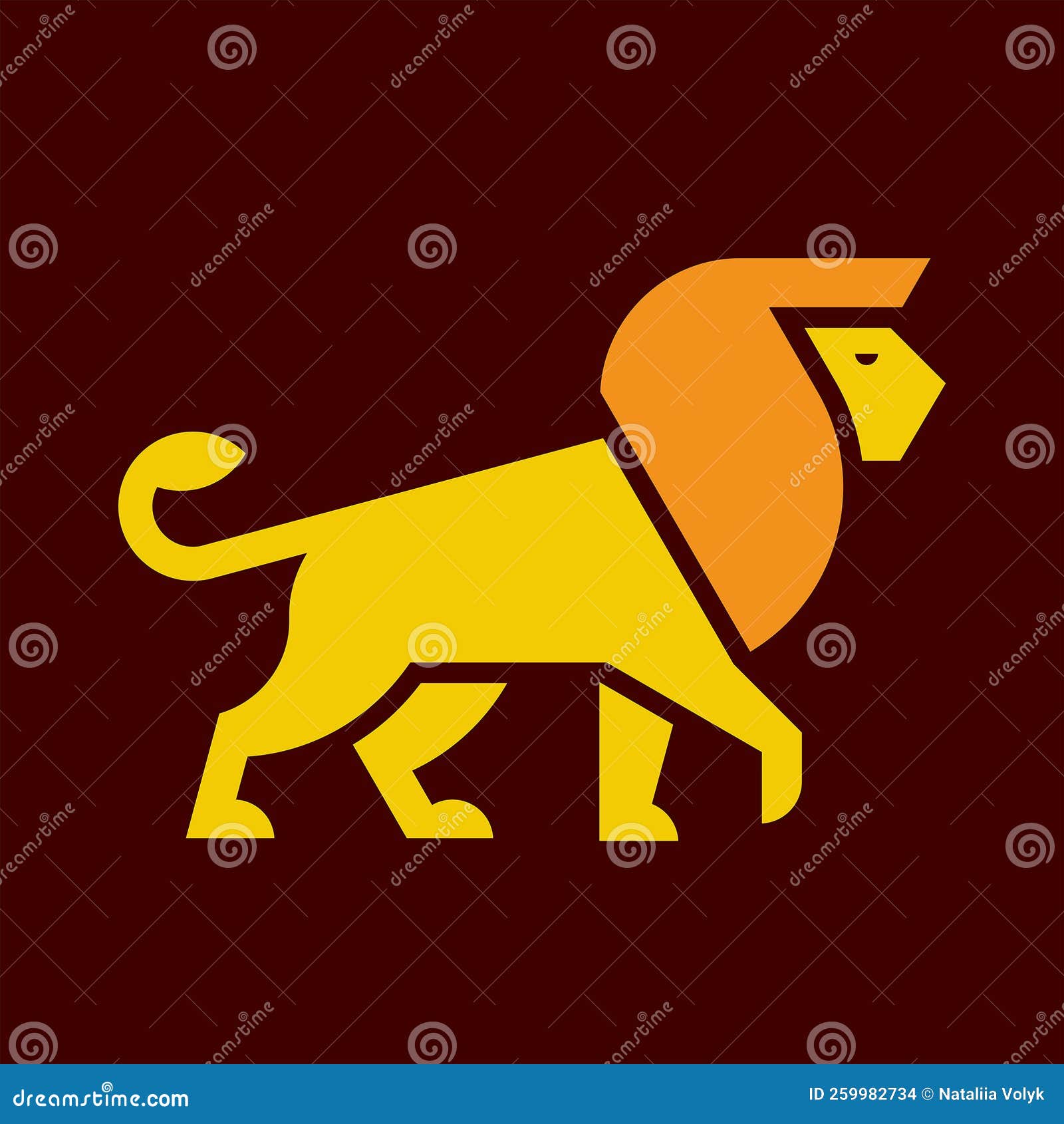 Lion Logo stock vector. Illustration of strength, predator - 259982734