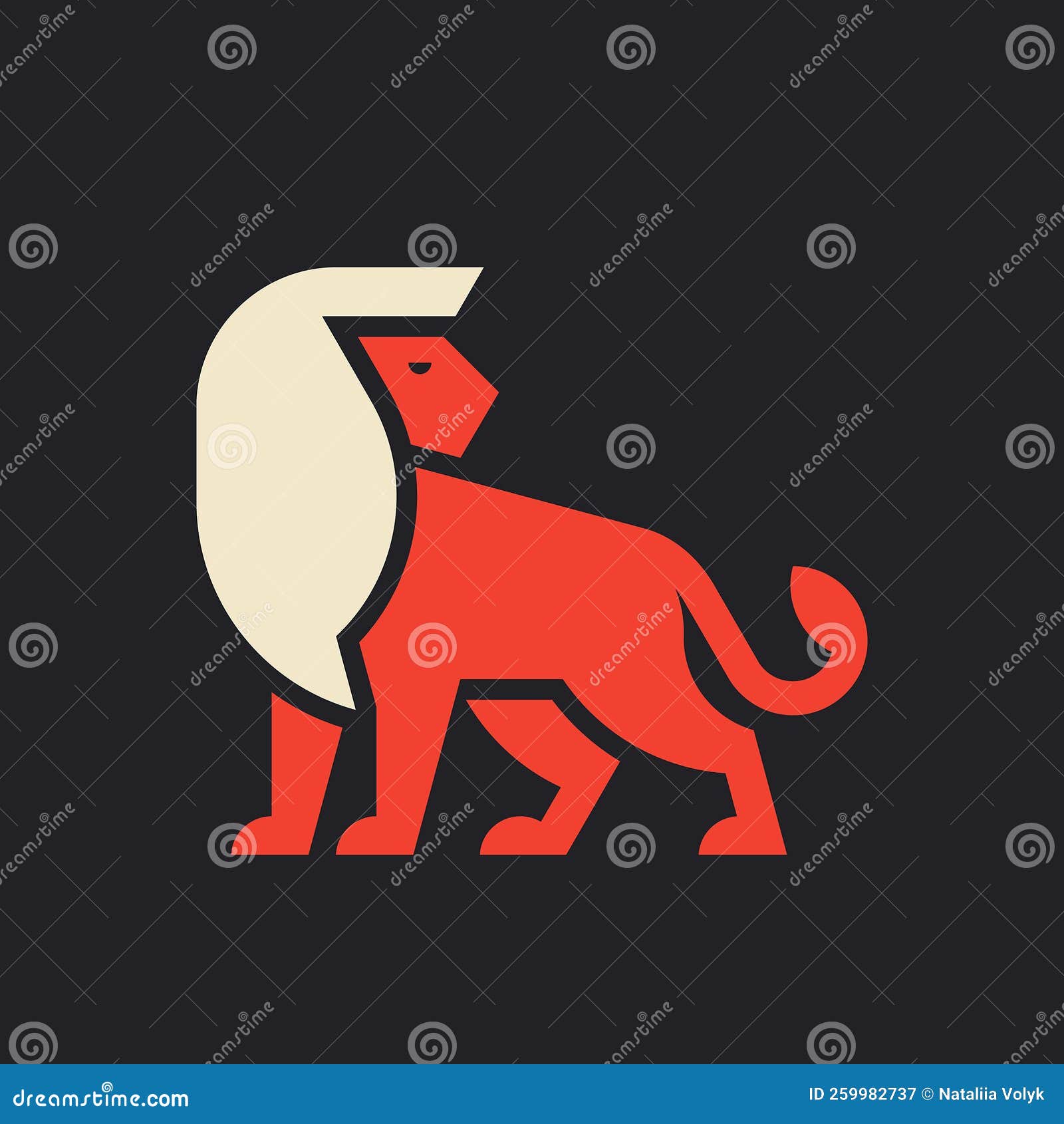 Lion Logo stock vector. Illustration of abstract, design - 259982737