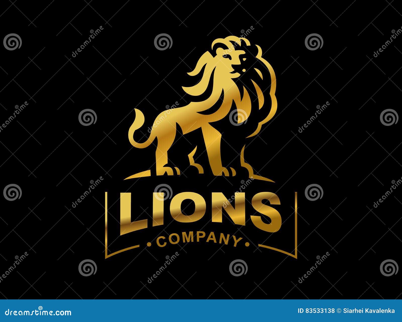 Lion Logo - Vector Illustration, Emblem Design Stock Vector ...