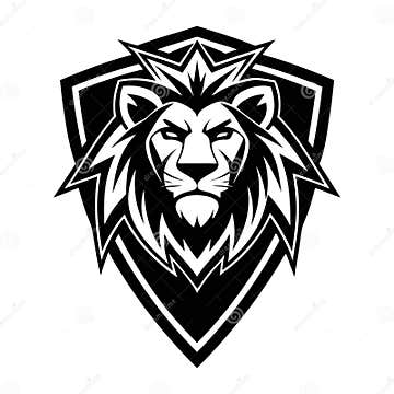 Lion Logos with Sharp Edges: Perfect for Dynamic B Stock Illustration ...