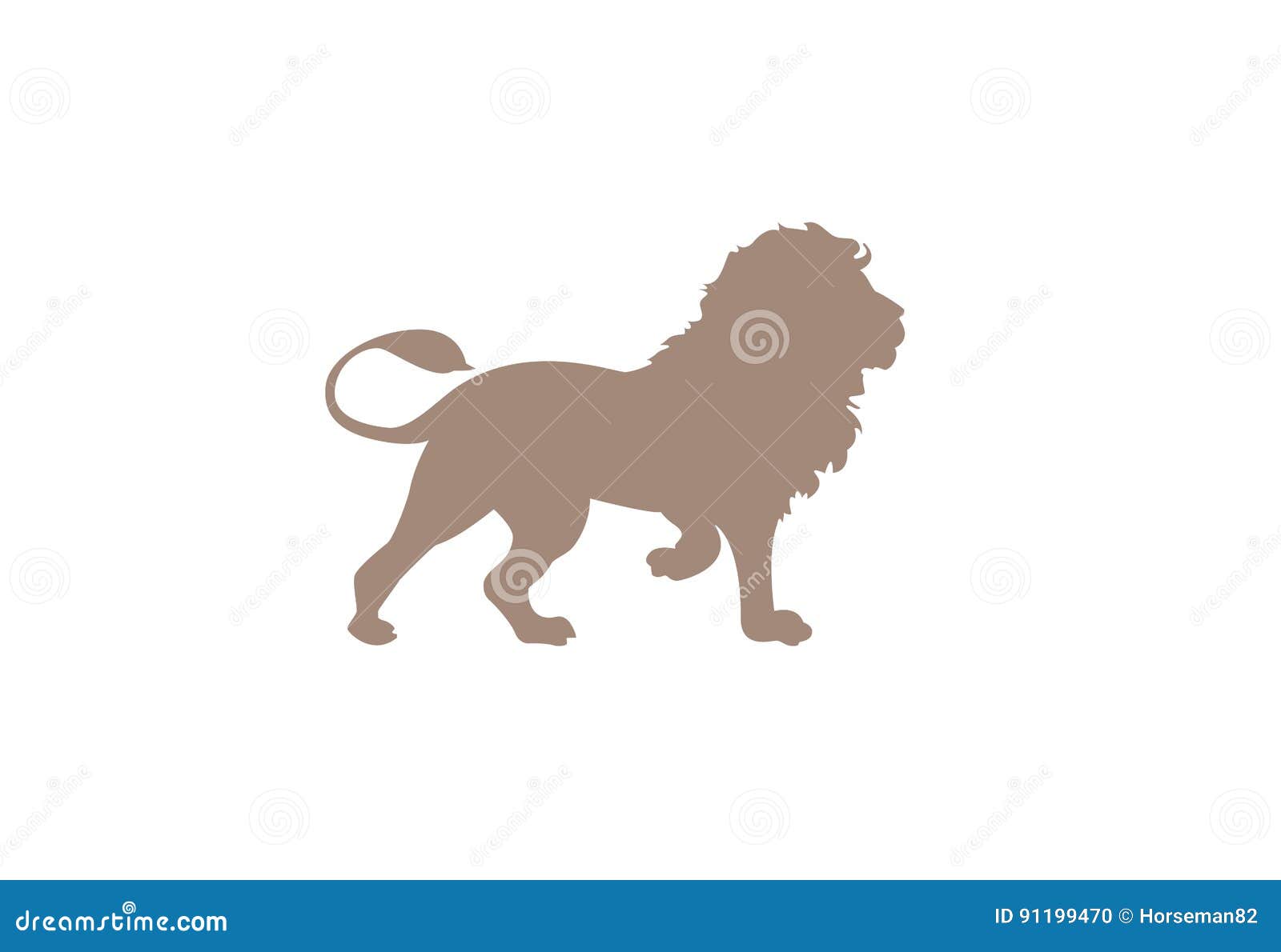 Lion Minimal Vector Illustration Stock Vector - Illustration of modern ...