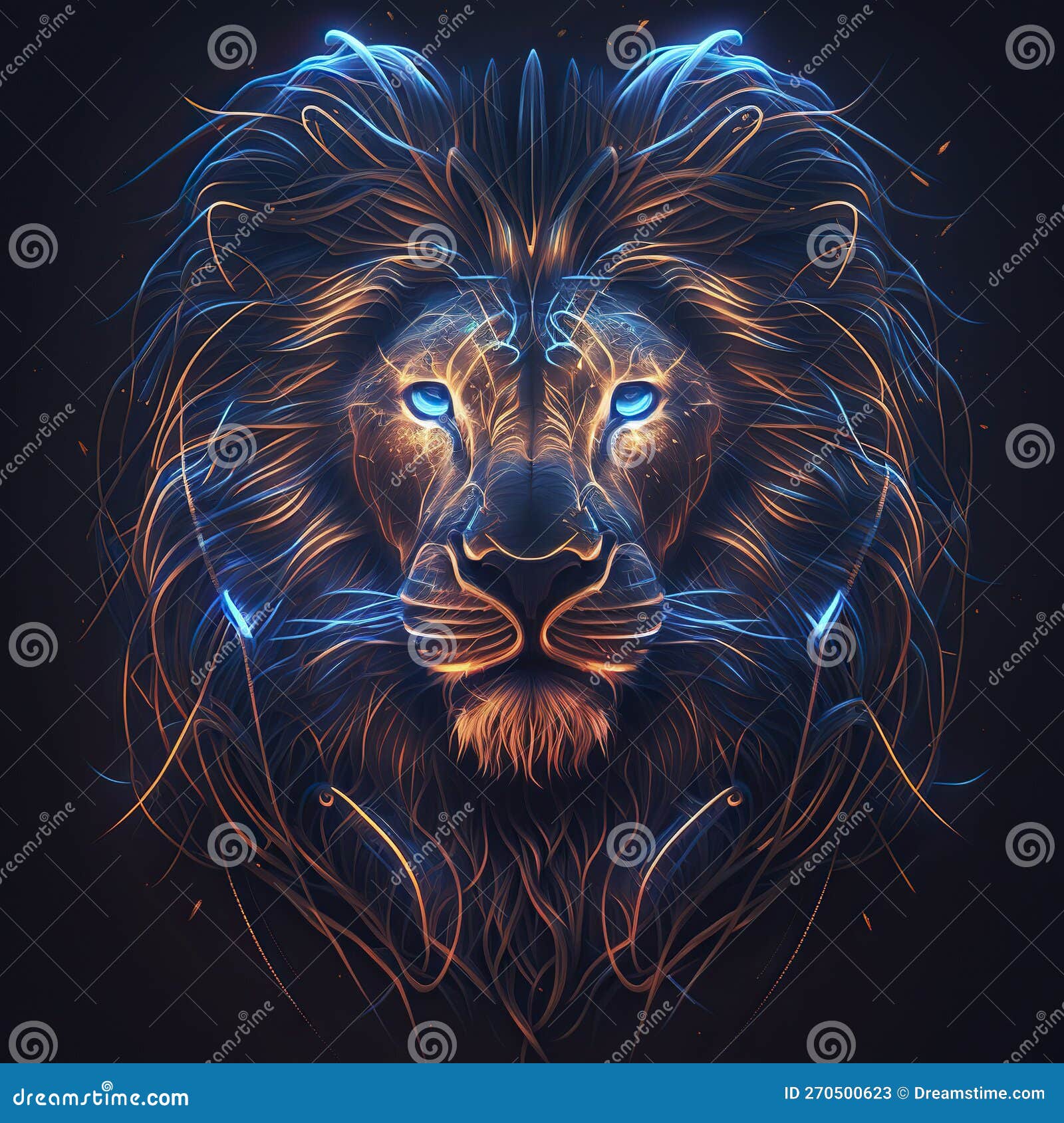 Psychedelic Lion