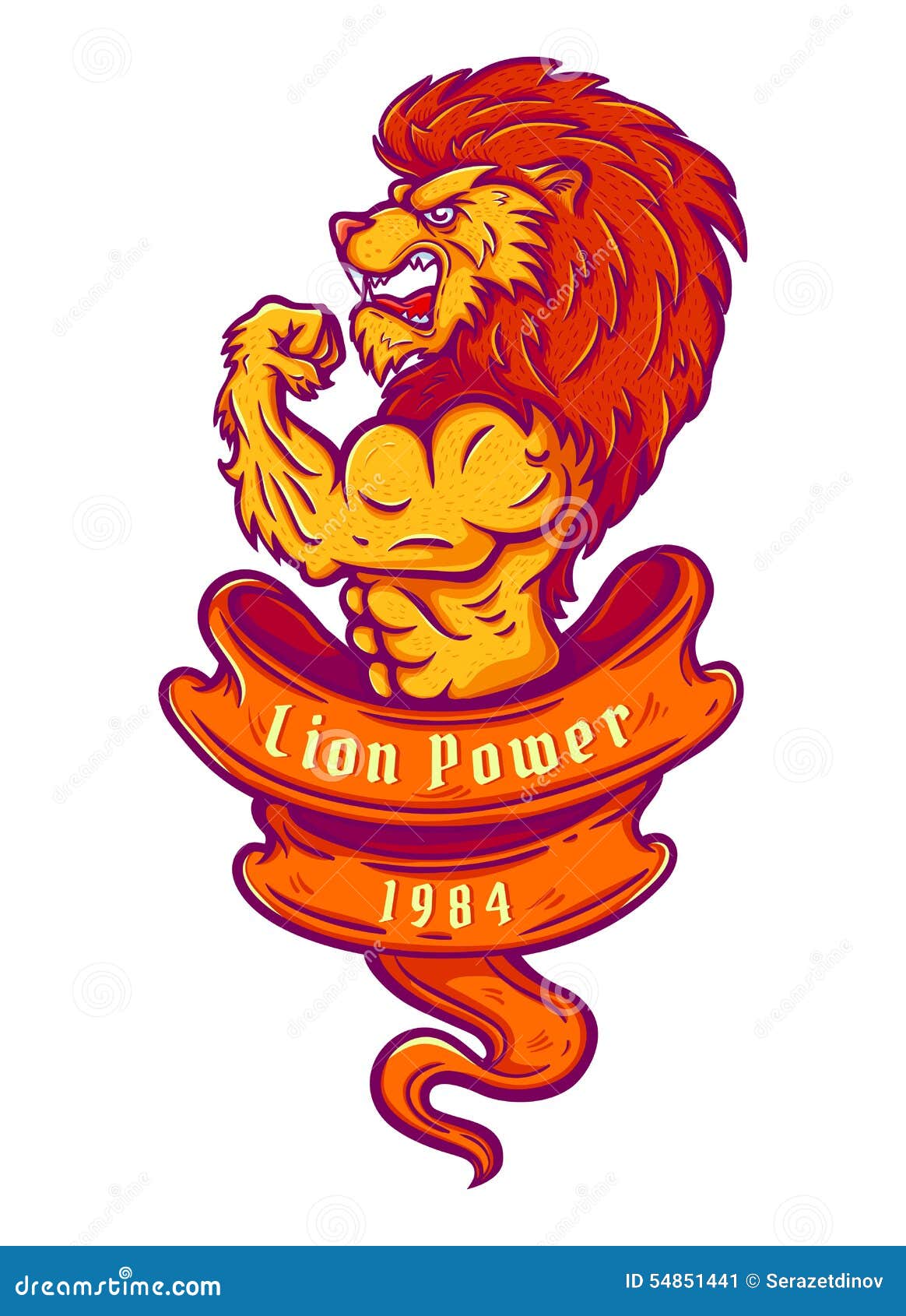 Lion power stock vector. Illustration of king, isolated - 54851441