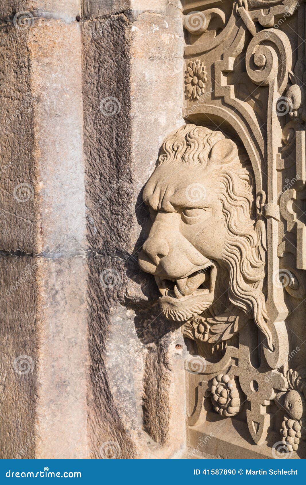 Lion relief stock photo. Image of ornamental, relief - 41587890