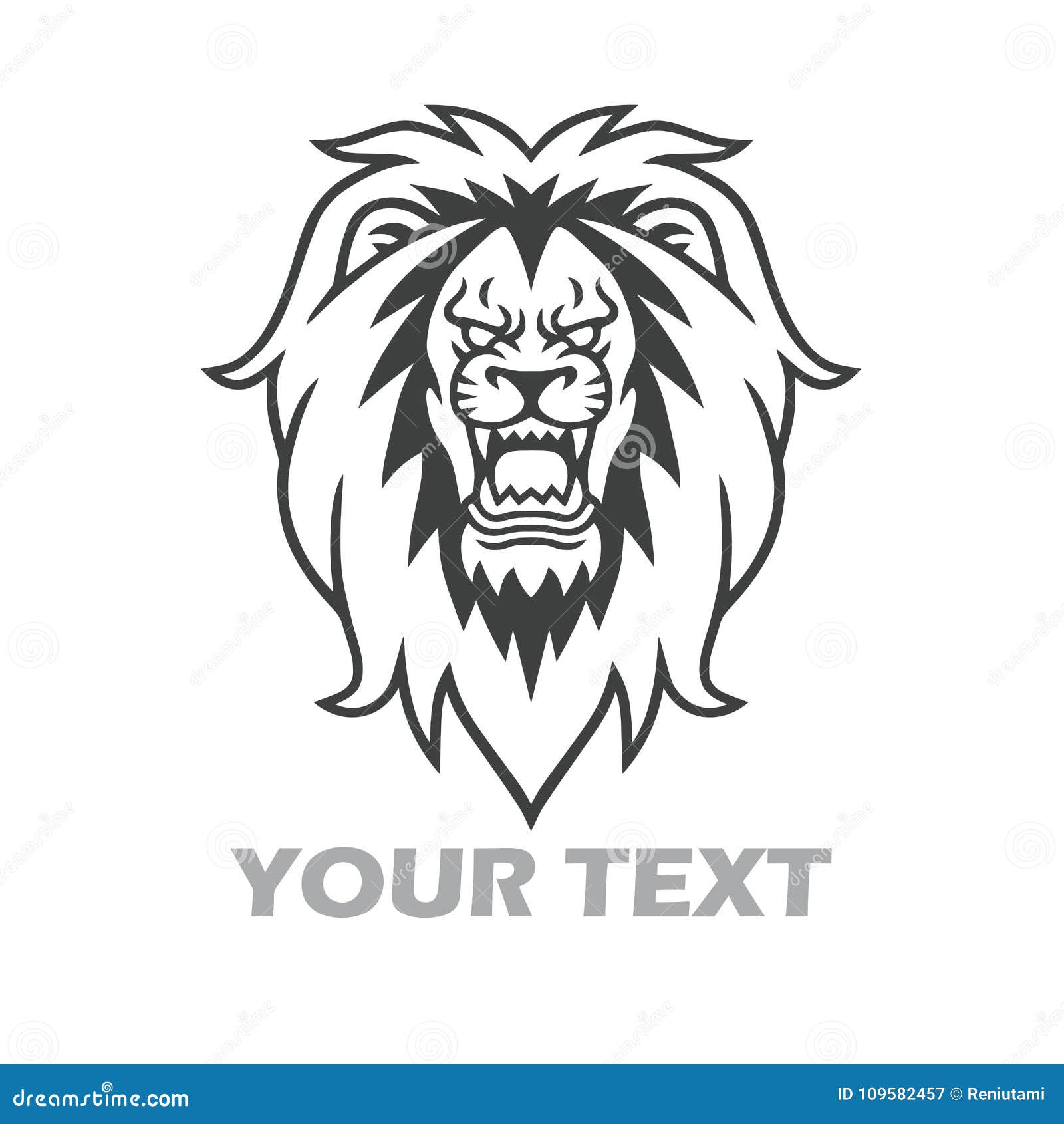 Lion Roar Logo Vector stock vector. Illustration of concept - 109582457