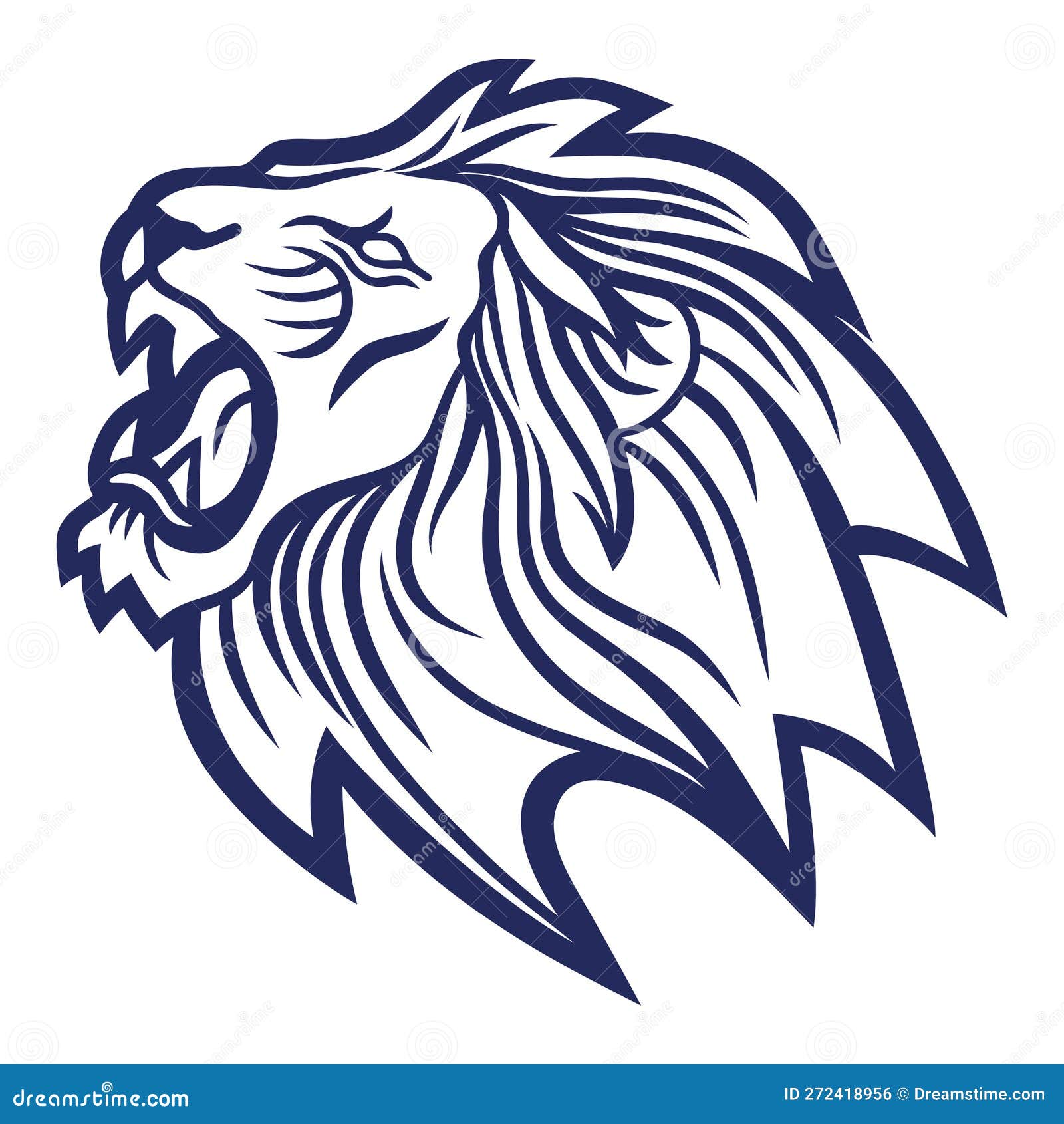 Lion Roar Logo Vector Icon Sports Mascot Template Stock Vector ... Lion Roar Logo Vector Icon Sports Mascot Template Stock Vector ...