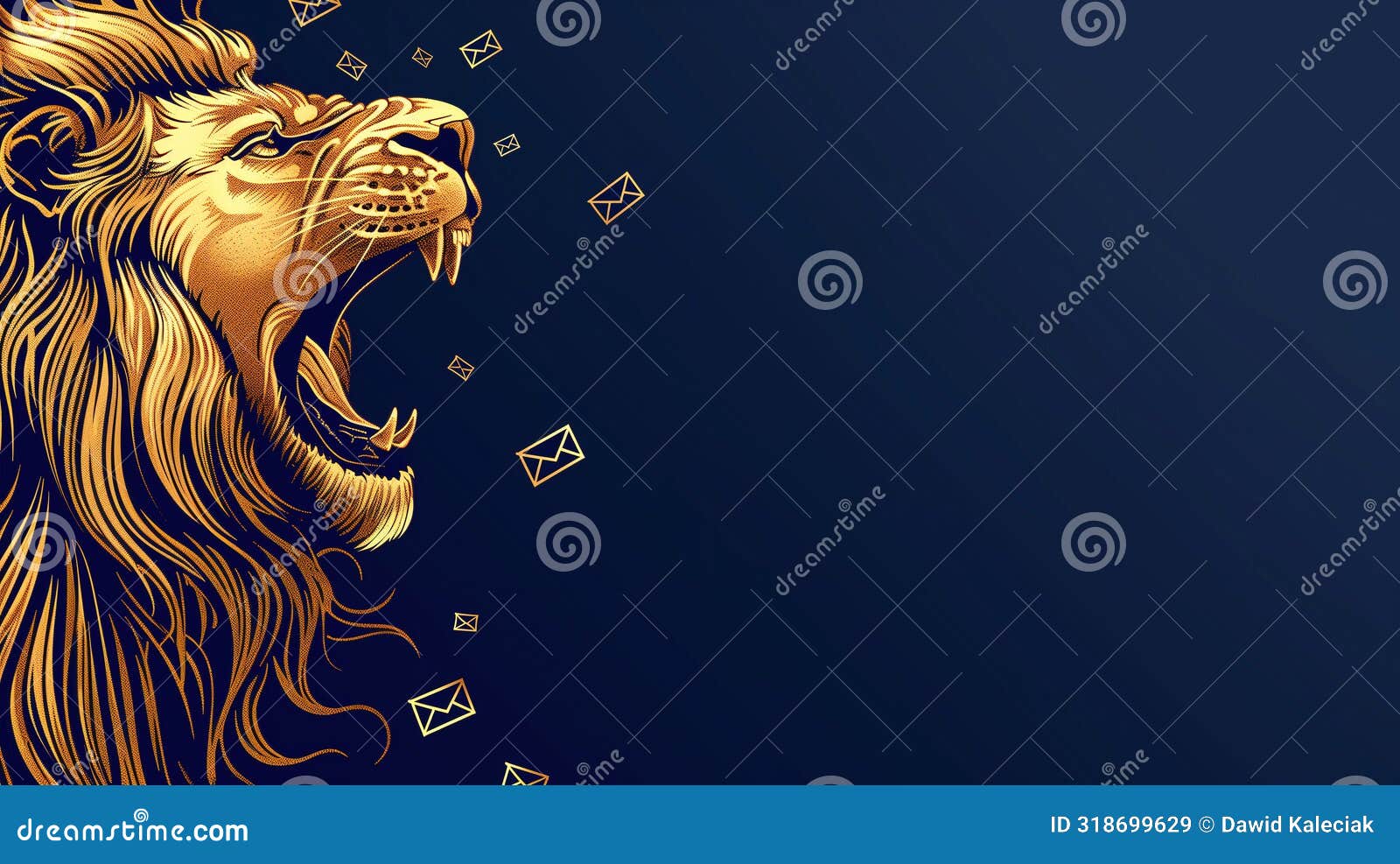 Roaring Blue Gorilla: Electrifying Cyberpunk Art Stock Image ...