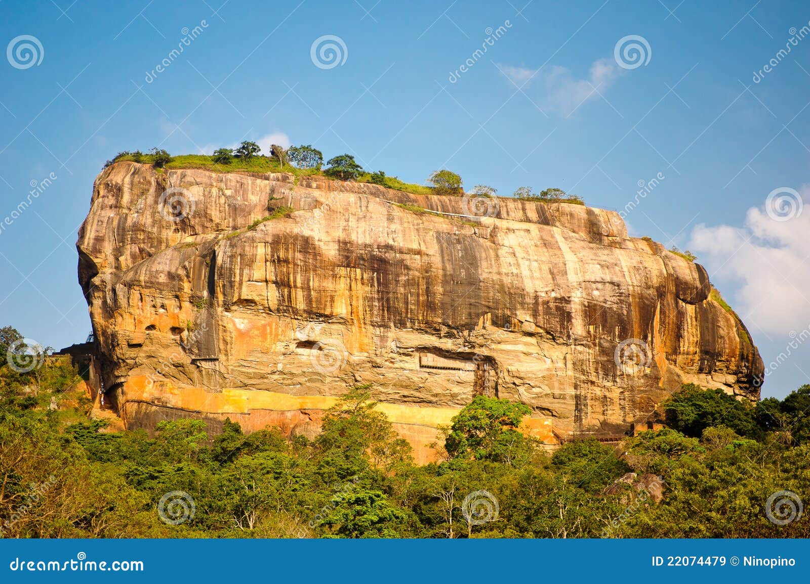 Lion Rock stock image. Image of rock, sigiriya, forest - 22074479