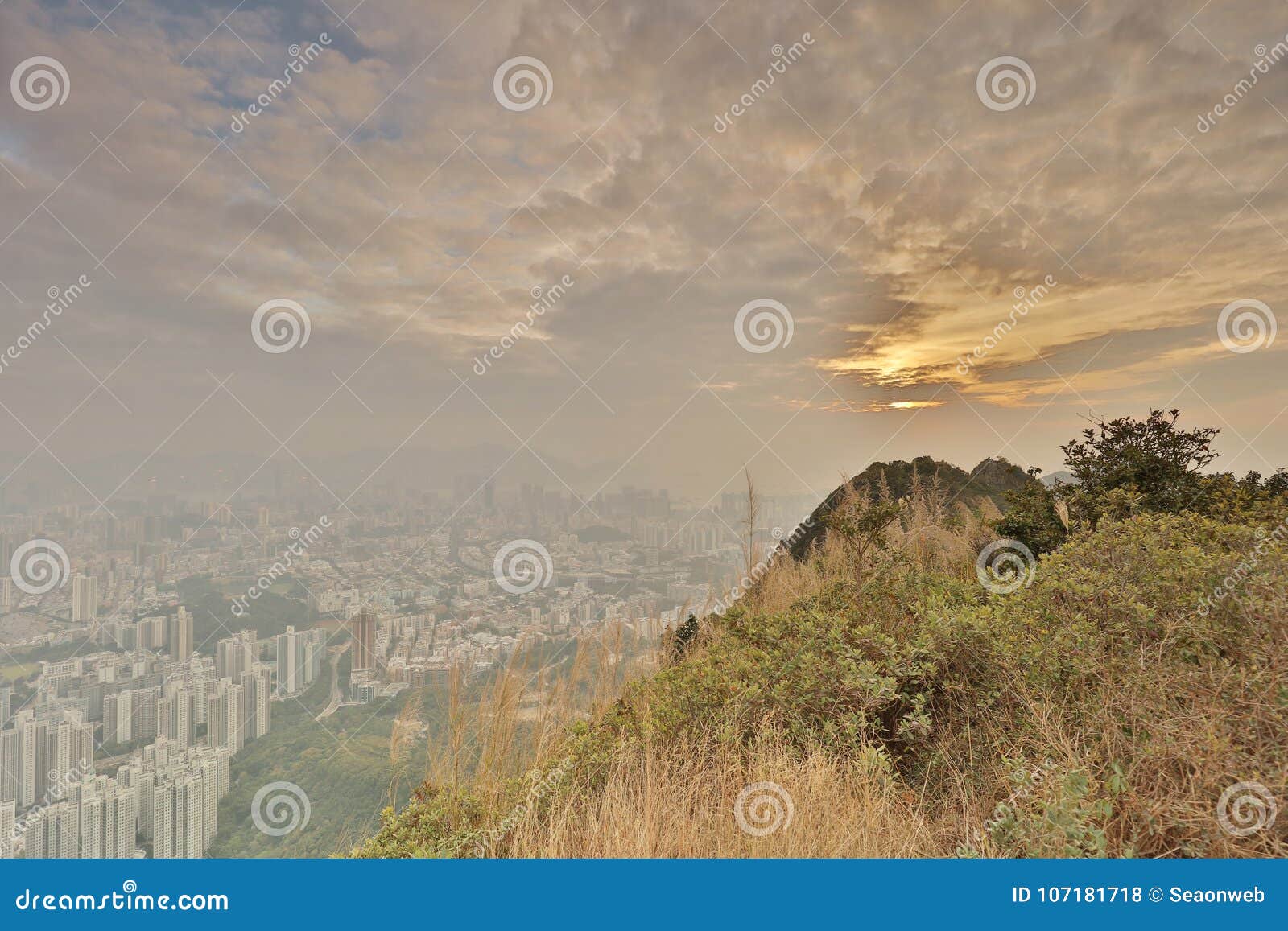 The Lion Rock in Hong Kong, China.2017 Stock Photo - Image of chinese ...