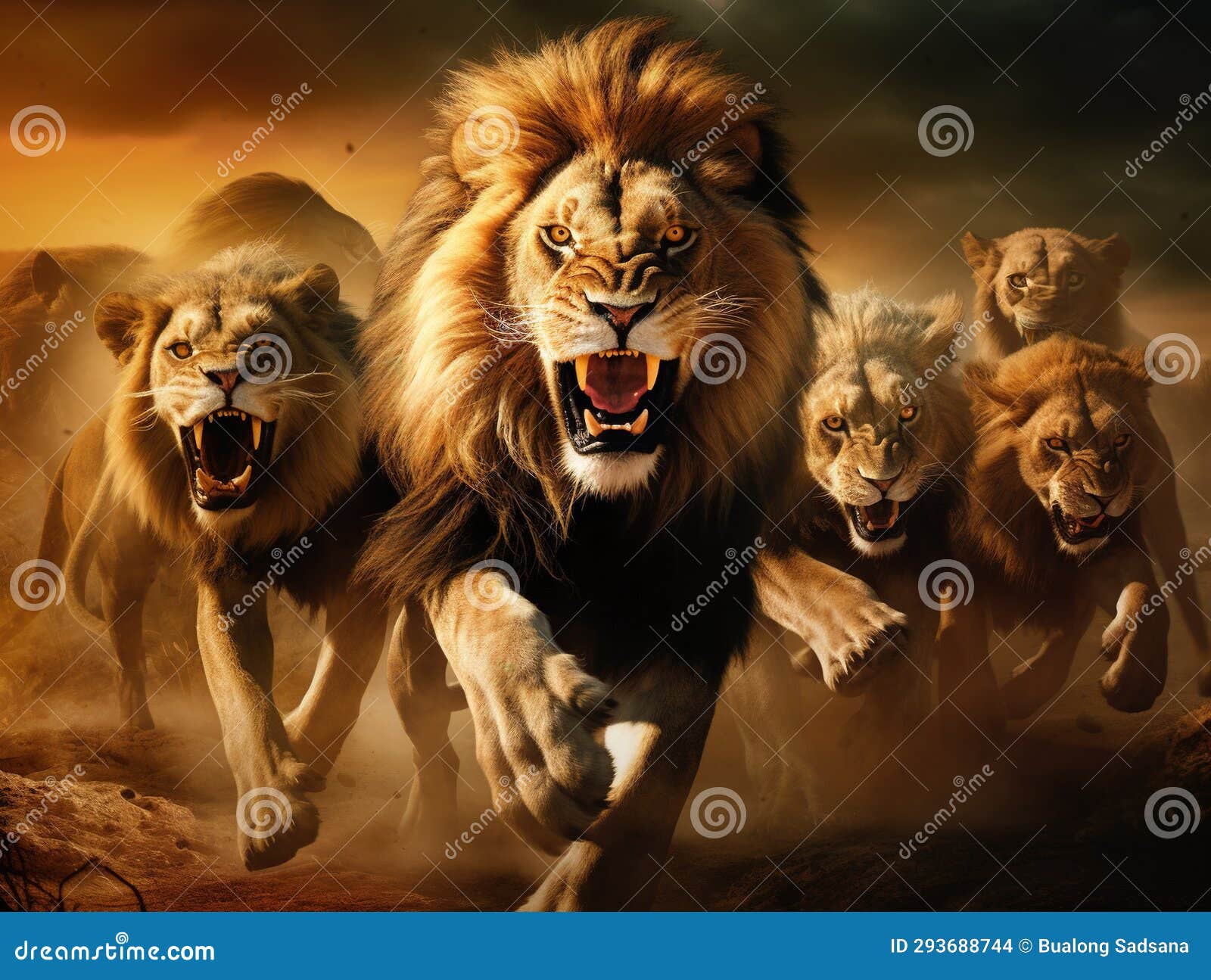 Lion s Bite stock illustration. Illustration of african - 293688744