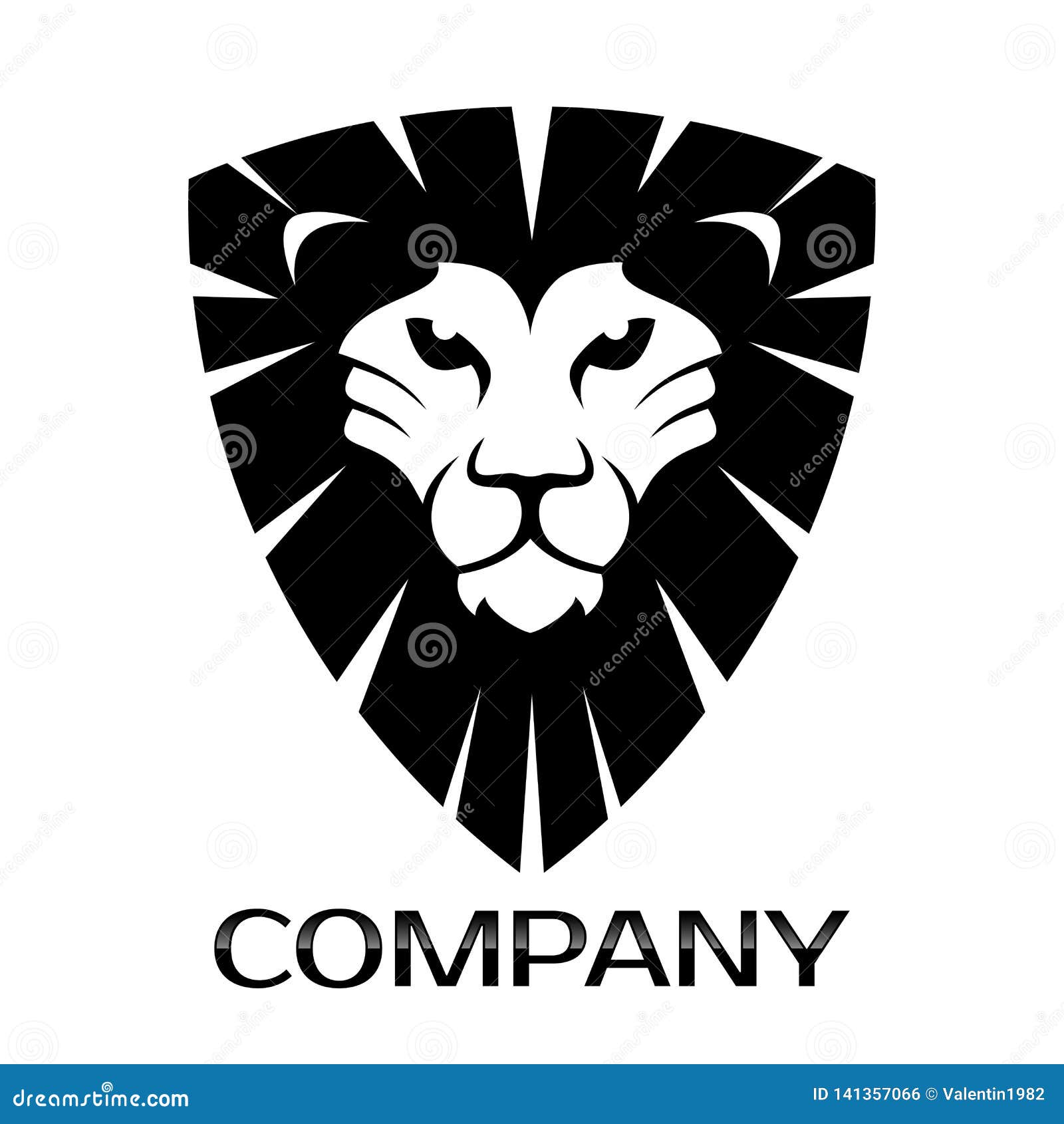 Lion Shield Logo. Vector Illustration. Stock Vector - Illustration of ...