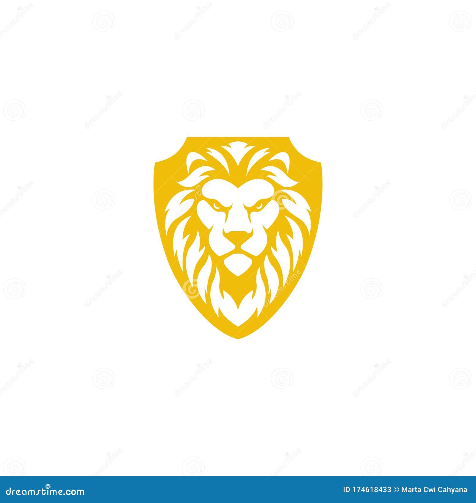 Lion Shield Logo Vector Design Stock Vector - Illustration of concept ...