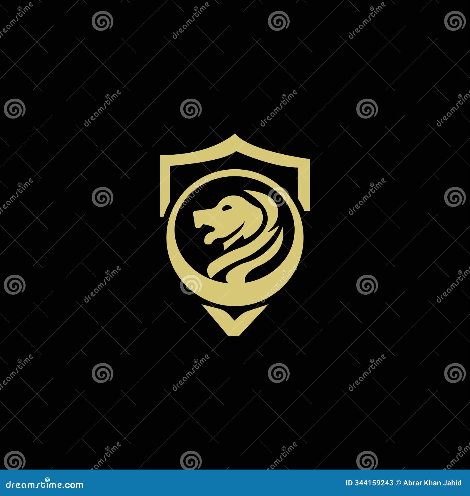 Lion Shield Vector Logo Template Stock Vector - Illustration of strong ...