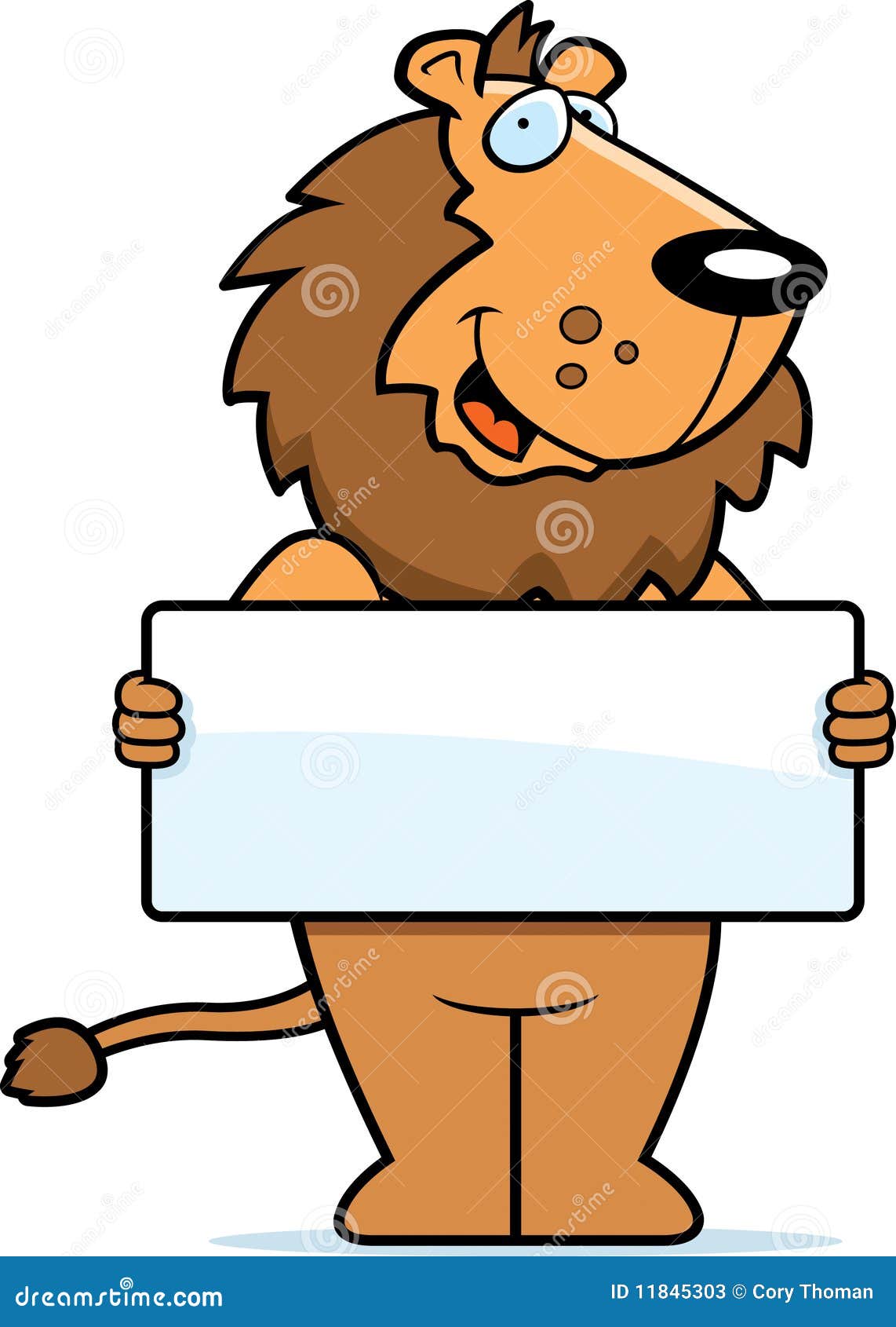 Lion Sign stock vector. Illustration of animal, lion - 11845303