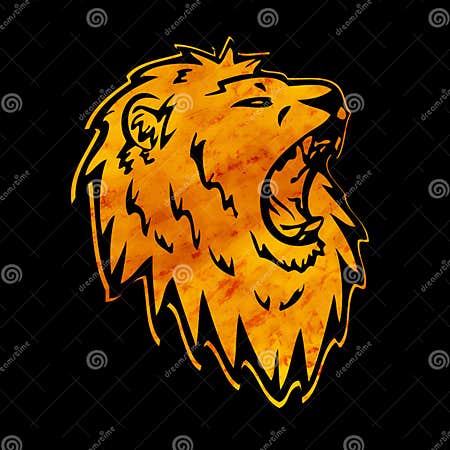 Lion silhouette stock illustration. Illustration of africa - 2374100