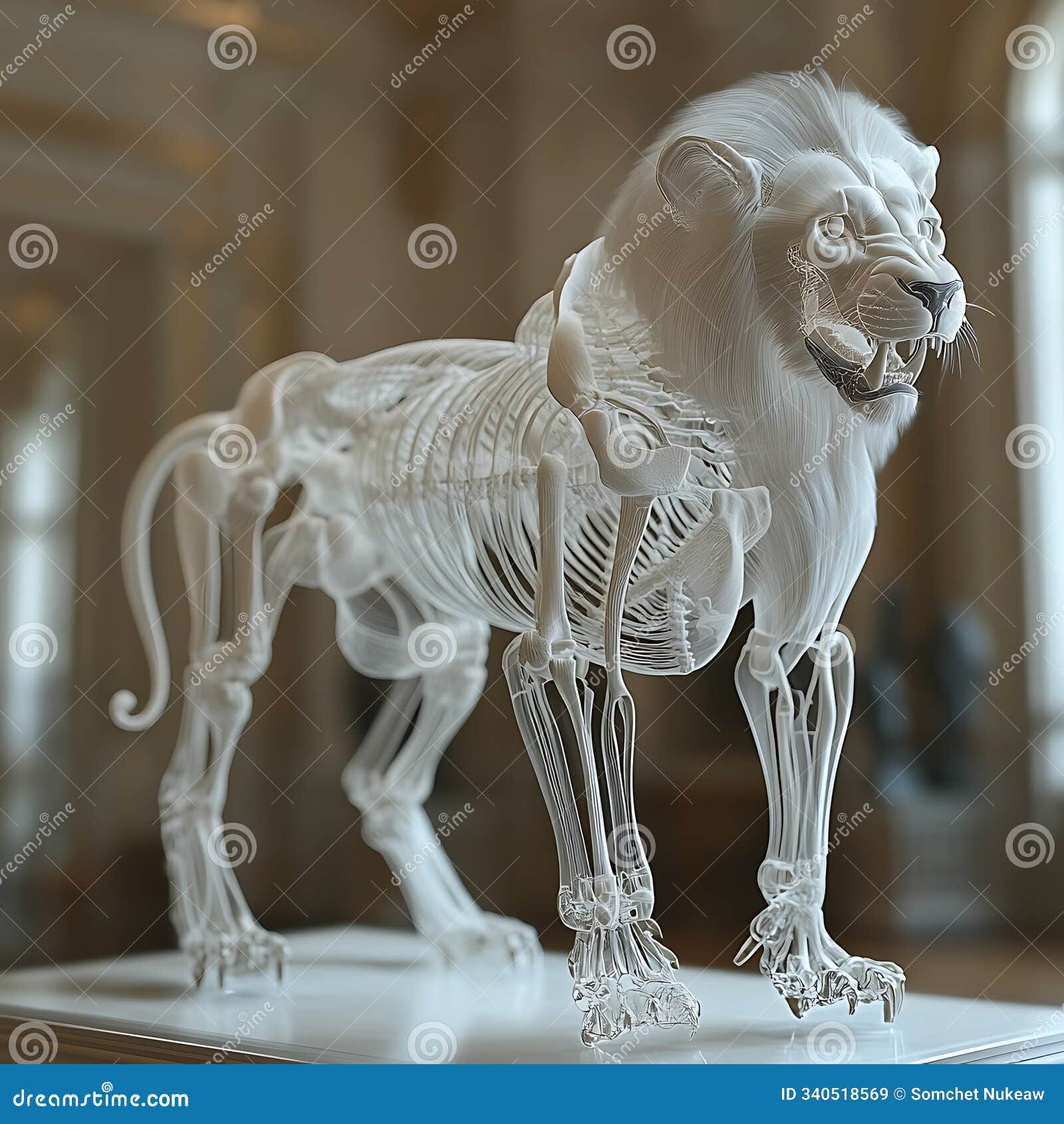 Asiatic Lion Skeleton 168 Skeleton Of A Lion Stock Videos, Footage,