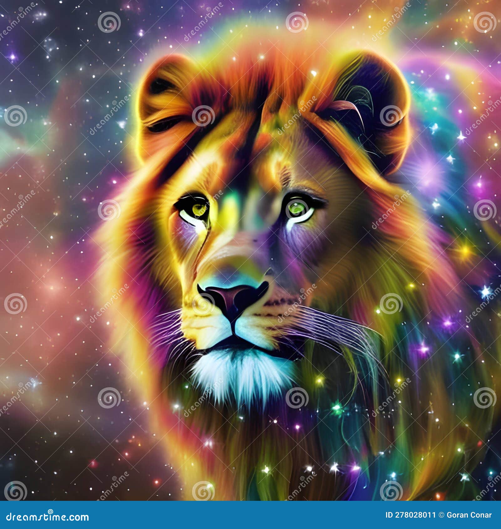 Lion star constellation stock illustration. Illustration of star ...