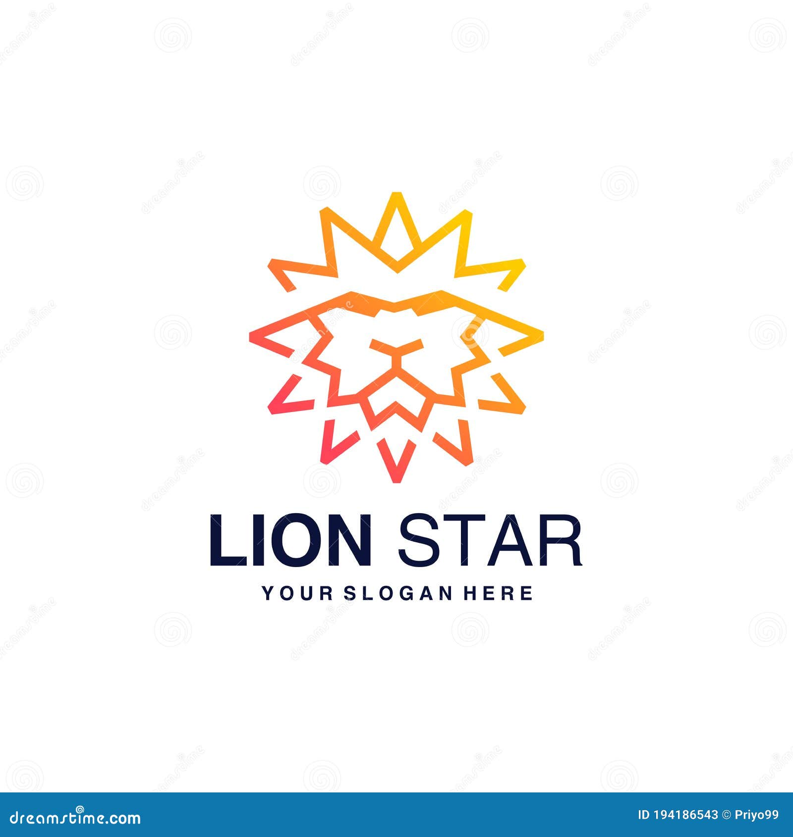 Lion Star Logo Design Inspiration Premium Vector Stock Vector ...