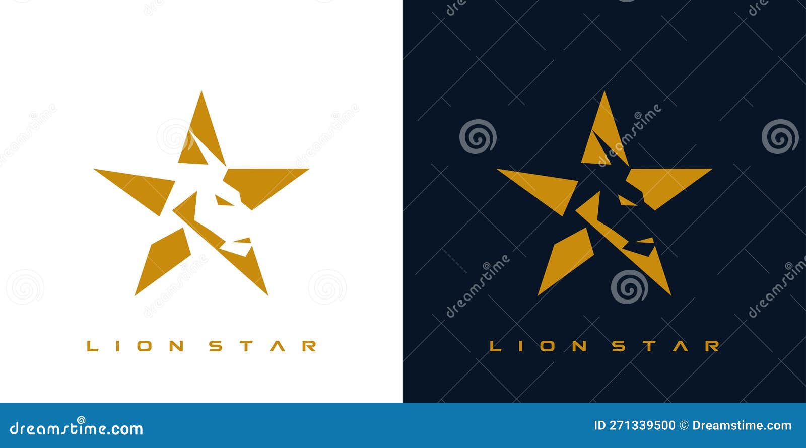 Lion Star Logo Design Modern and Powerful Stock Vector - Illustration ...