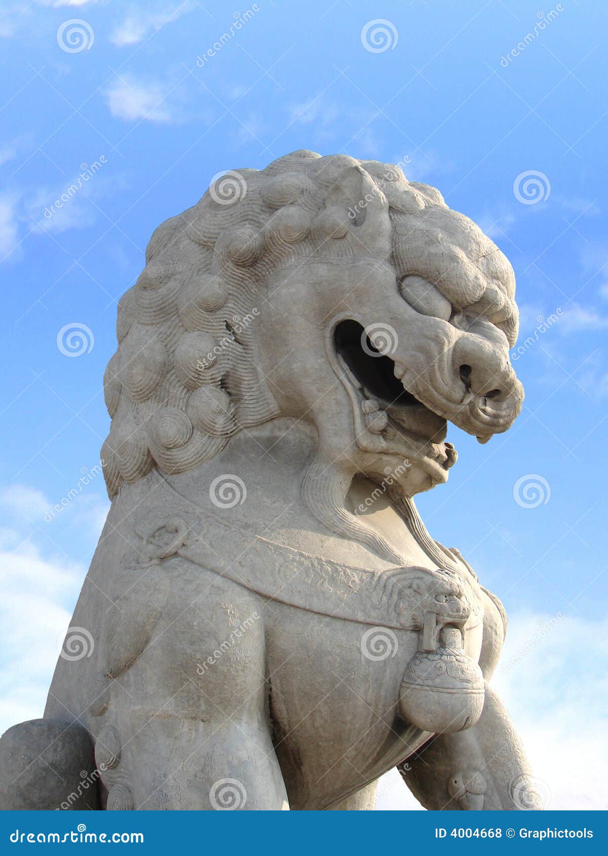 Lion Statue, Beijing, China Stock Photo - Image of east, stone: 4004668