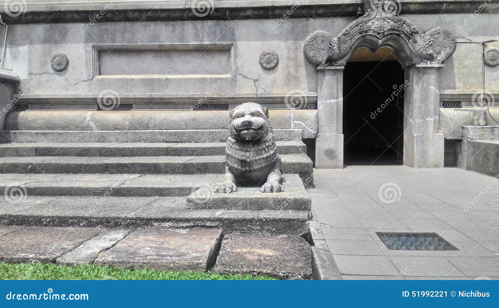 Lion statue stock image. Image of independent, square - 51992221