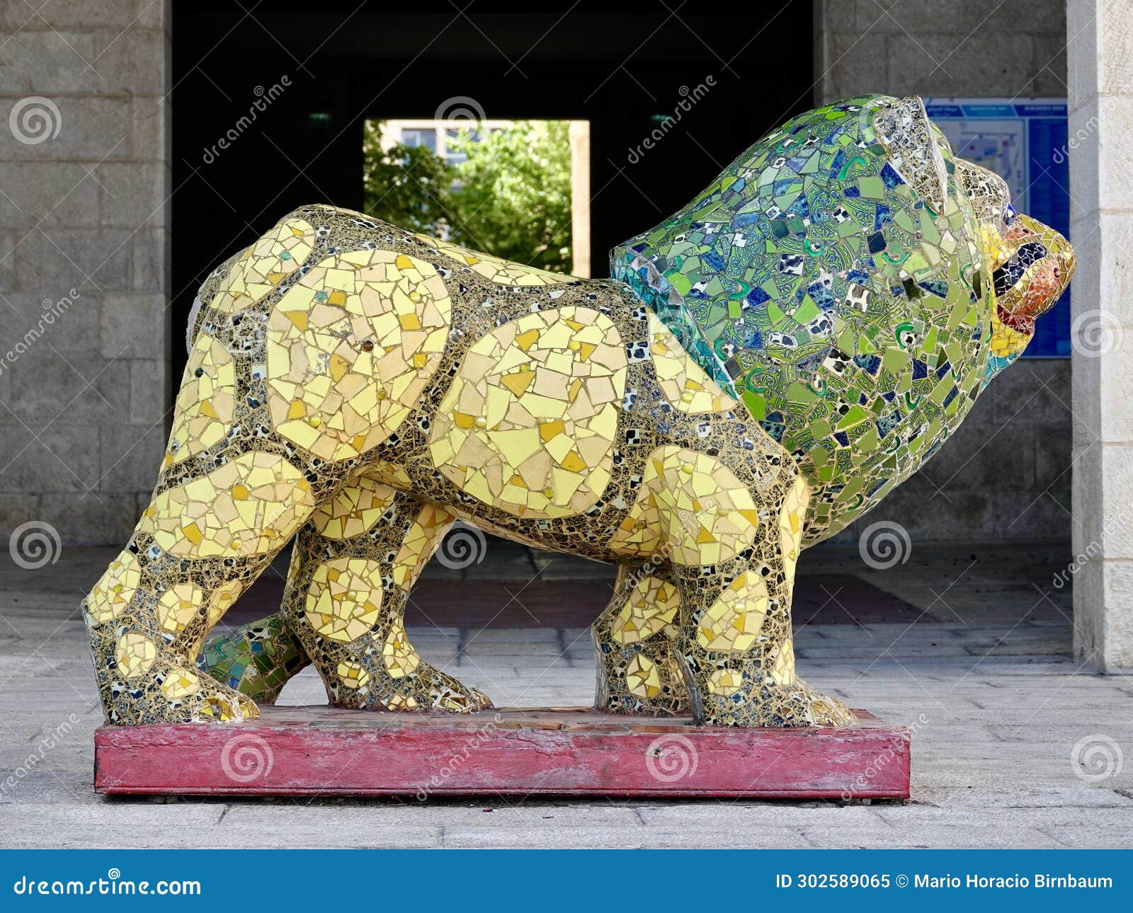 Lion Statue, the Symbol of the Municipality of Jerusalem, Israel Stock ...