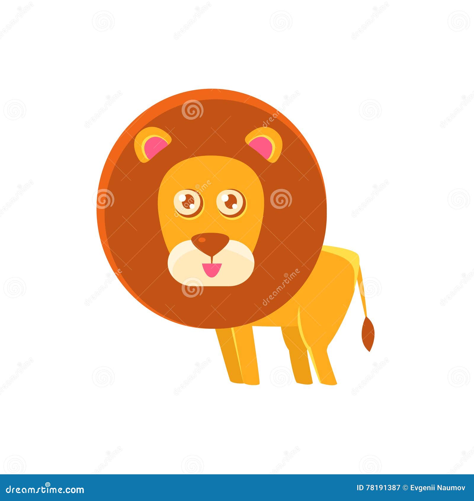 Lion Toy Exotic Animal Drawing Illustration de Vecteur - Illustration ...