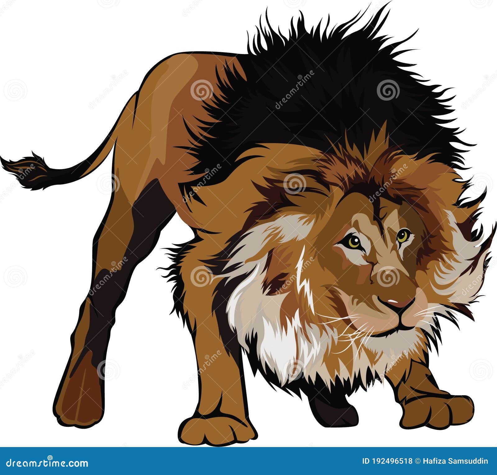 Lion. Vector Illustration Decorative Design Stock Vector - Illustration ...