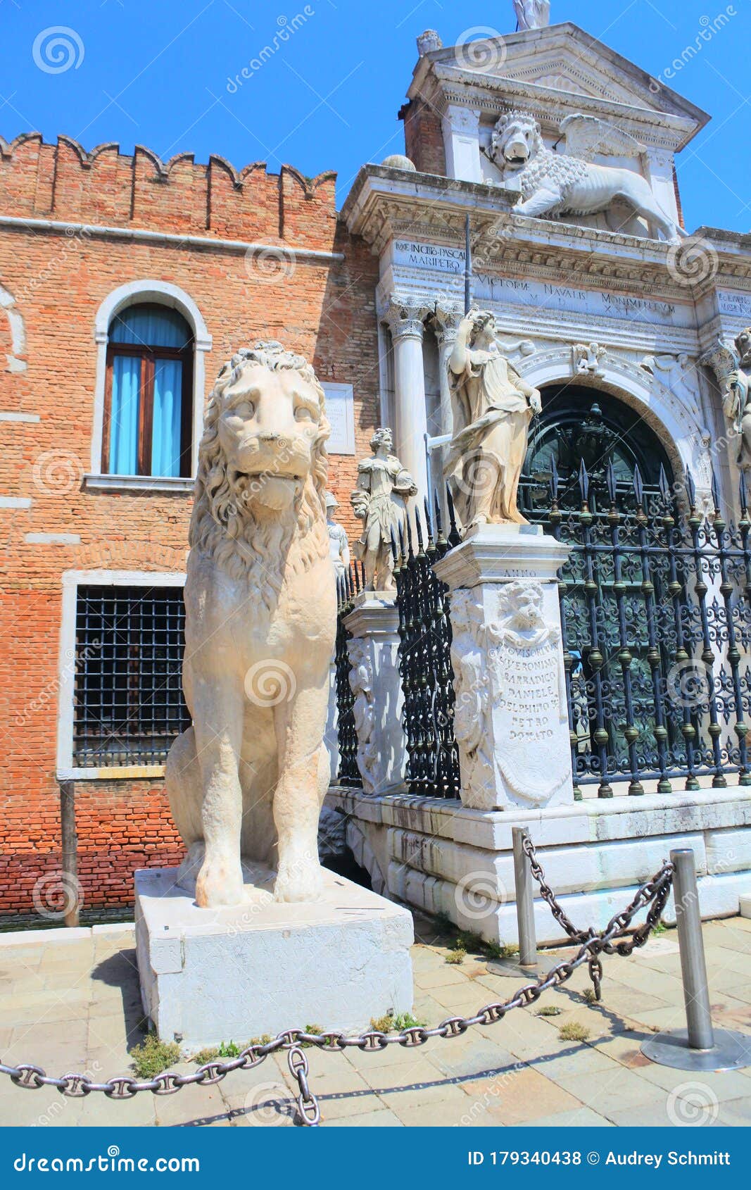 Lion in Venice stock photo. Image of sculpture, architecture - 179340438