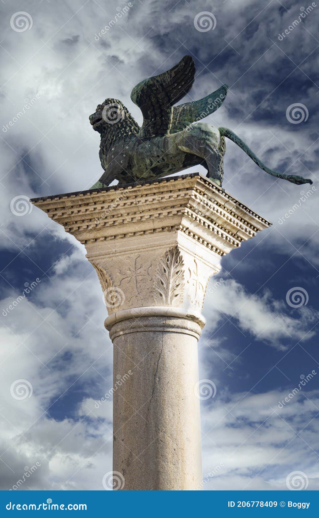 Lion of Venice at Piazza San Marco in Venice, Italy Stock Image - Image ...