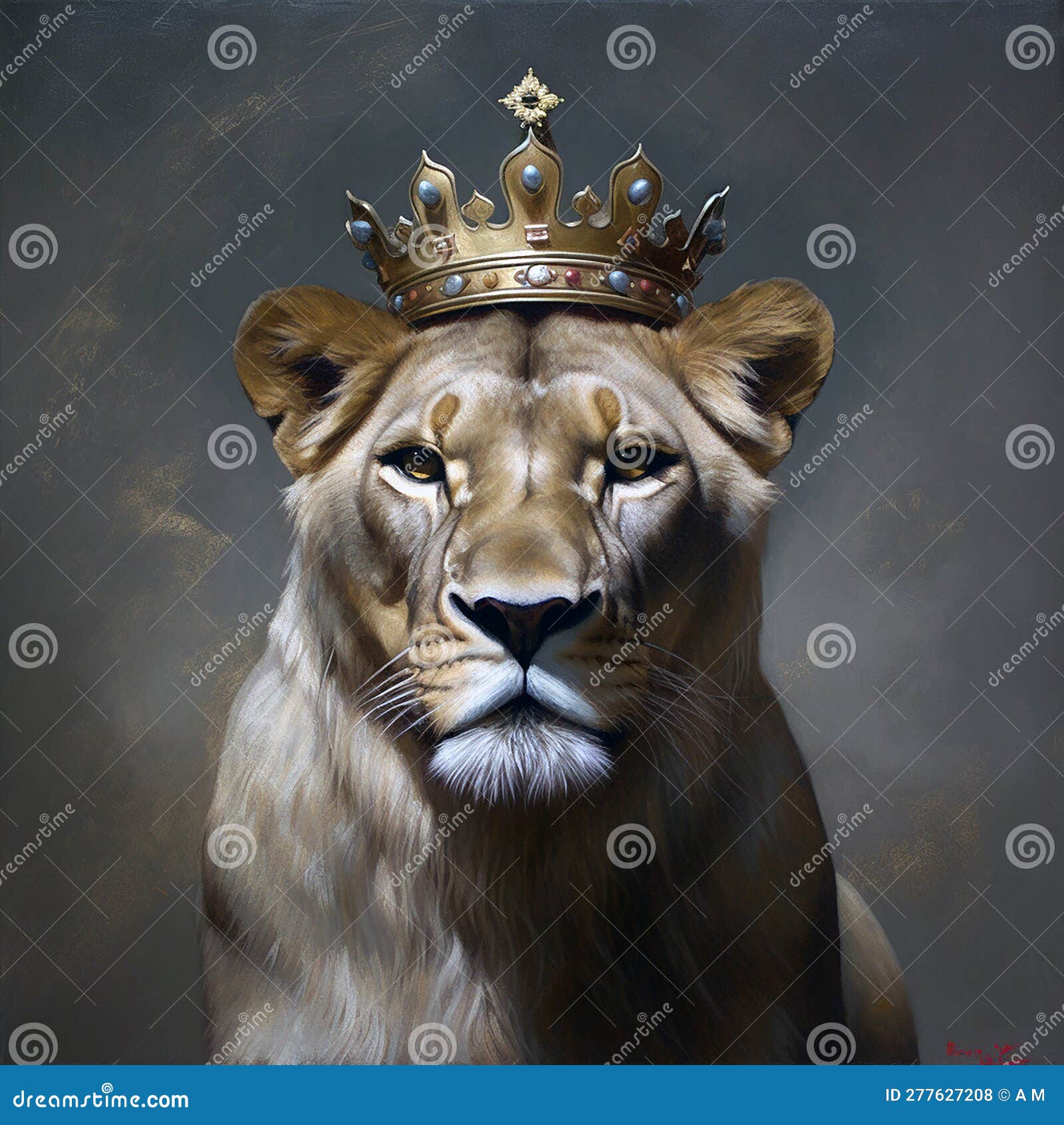Lion Wearing Crown