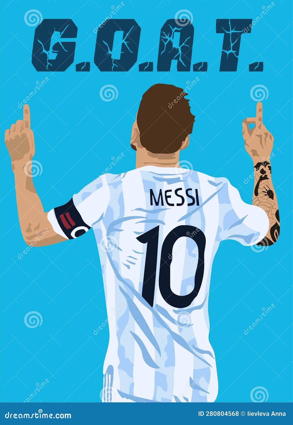 Lionel Messi Era Messi 2023 Illustration, Vector Messi Sticker ...