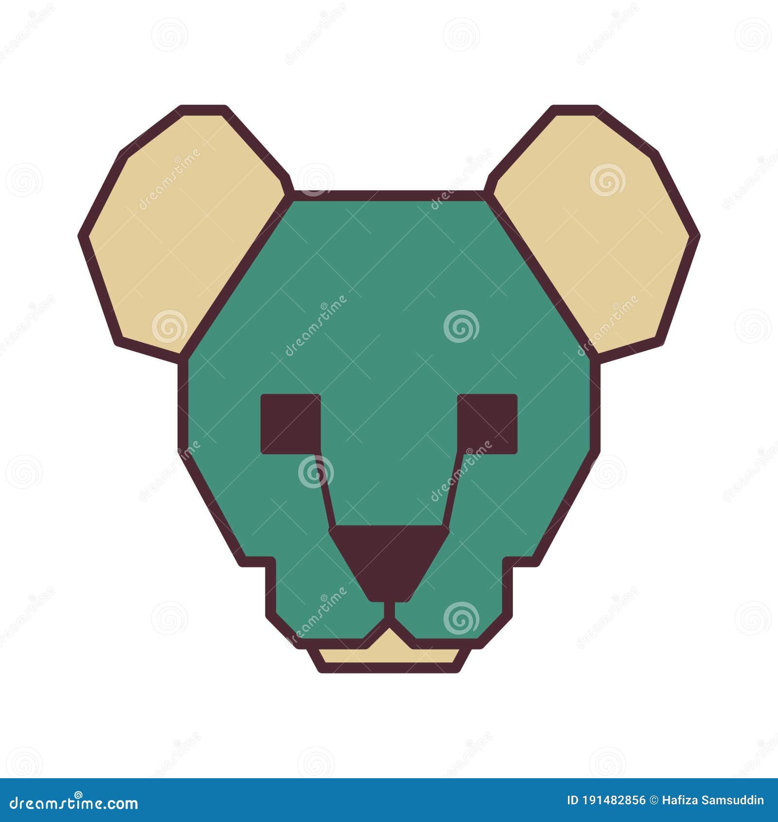 Lioness Head. Vector Illustration Decorative Design Stock Vector ...