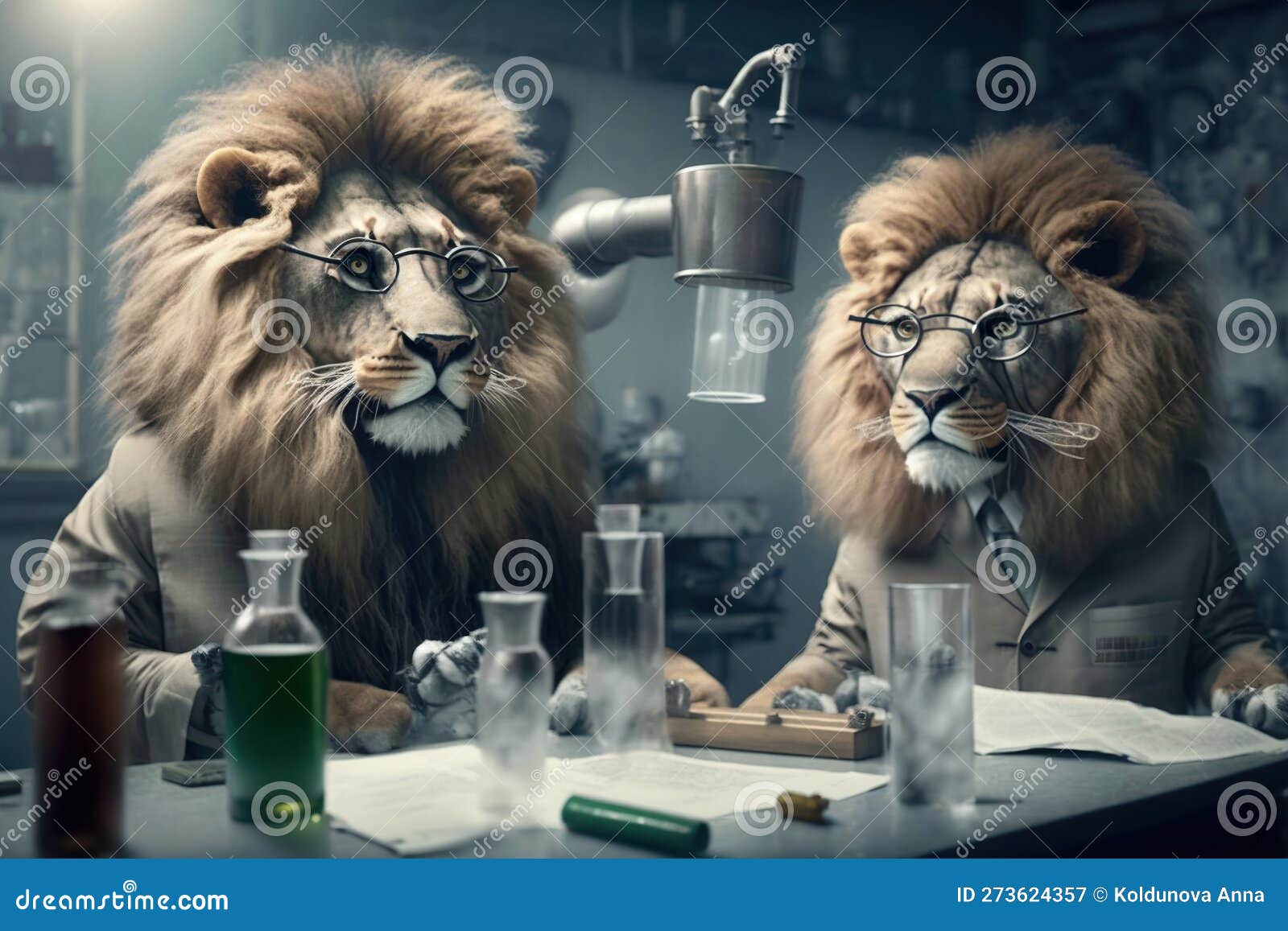 Scientists In Lab Experiment, Scientific Research Vector Illustration ...
