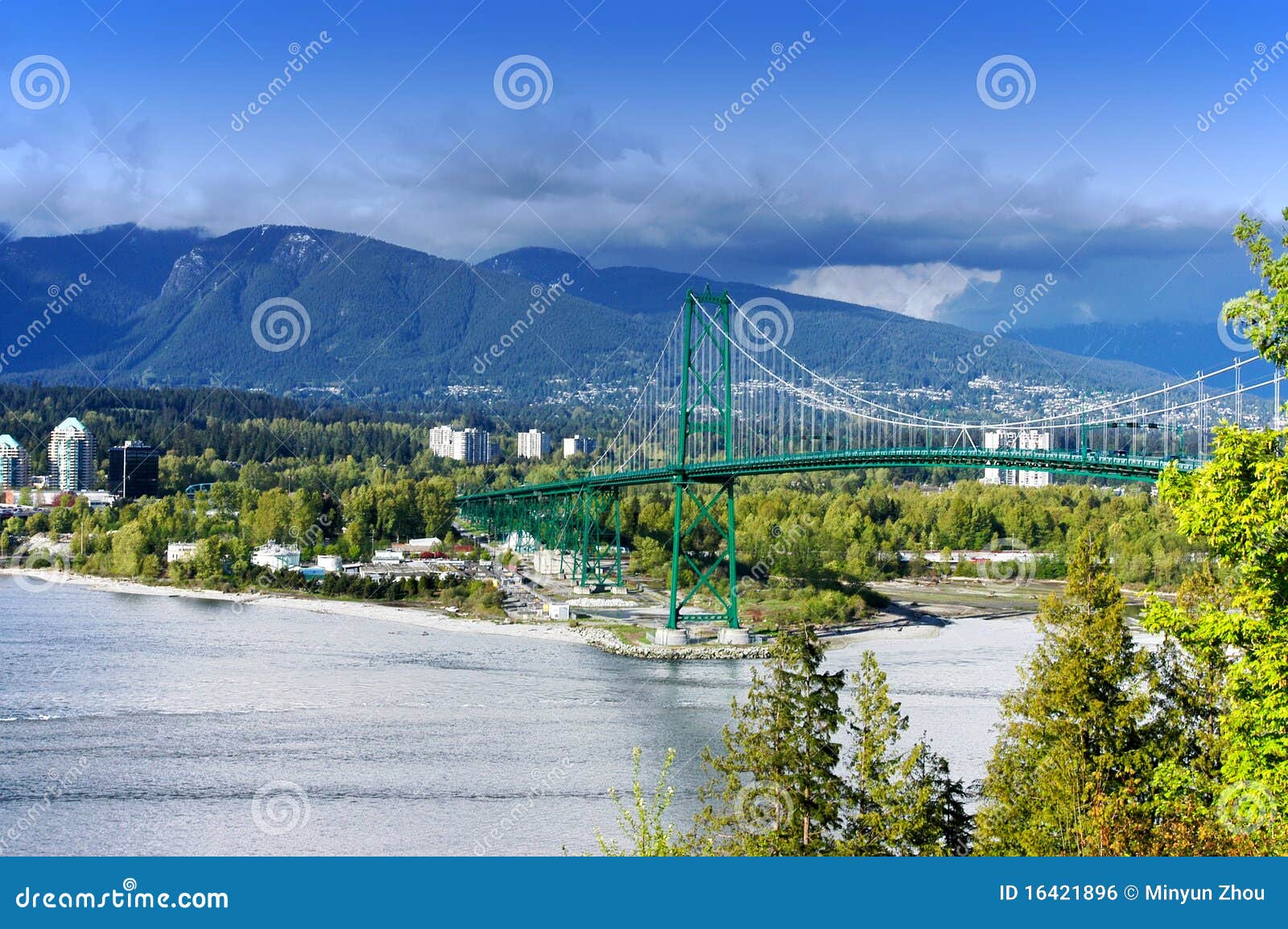 Lions Gate Bridge View From Prospect Point In Stanley Park, Vancouver ...