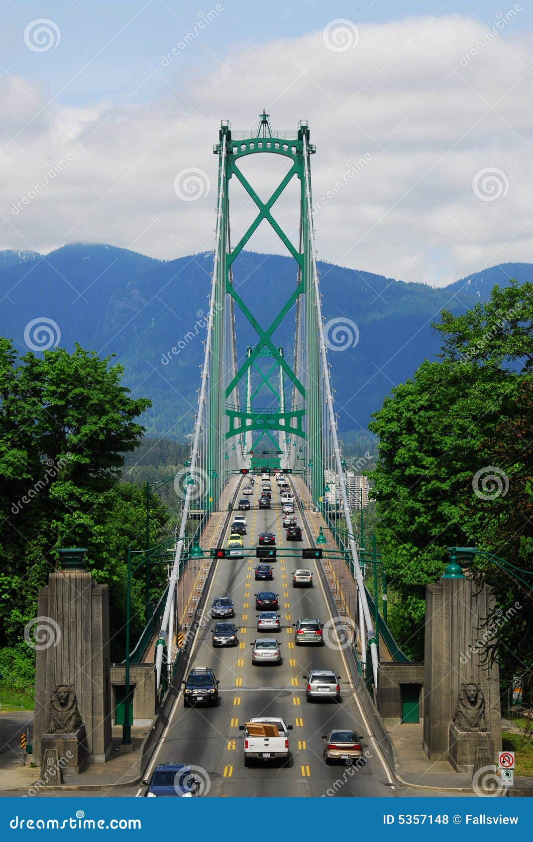 Lions Gate Bridge View From Prospect Point In Stanley Park, Vancouver ...