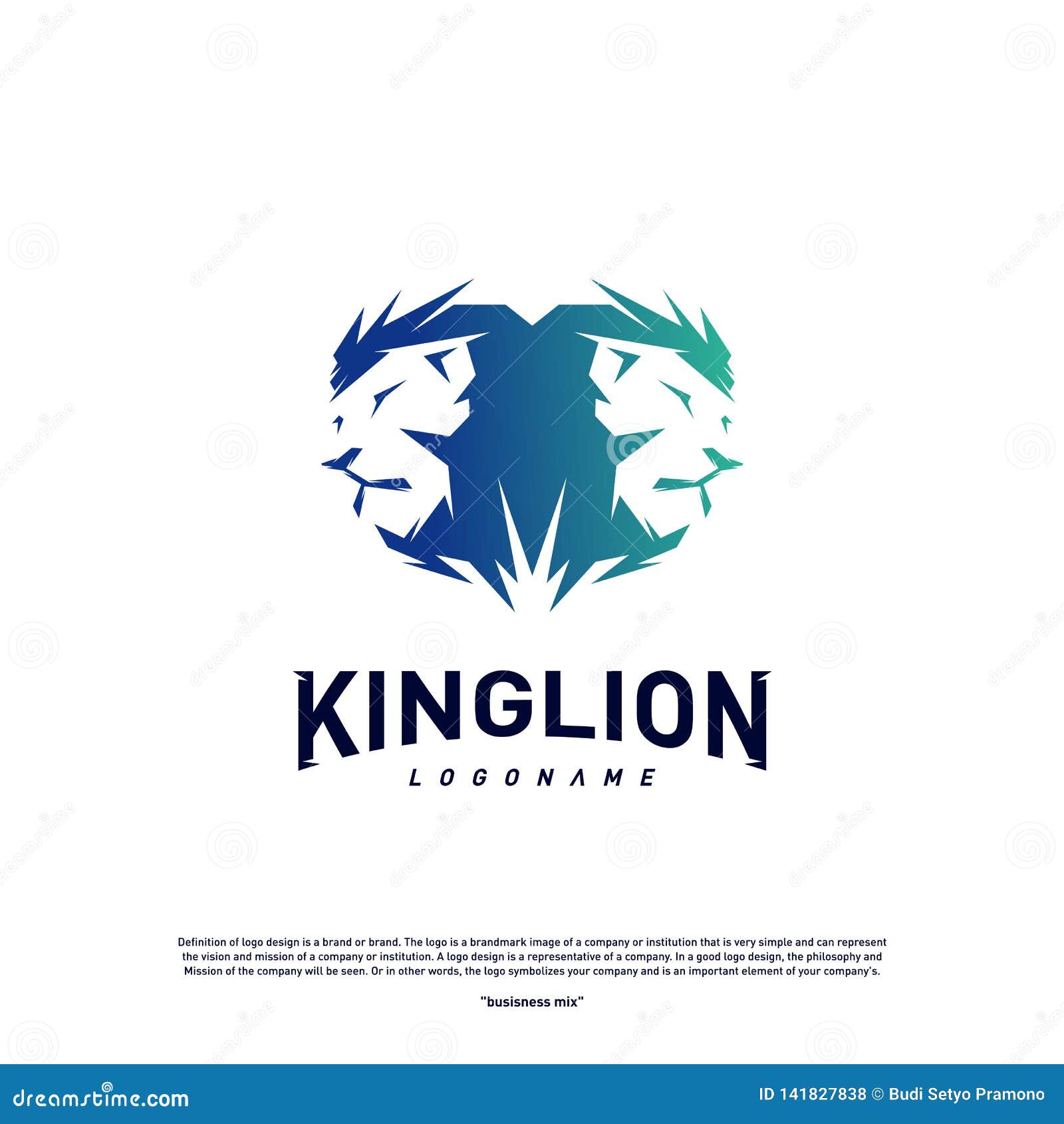 Lions Logo Design Concept. King Lions Logo Design Template Vector. Icon ...