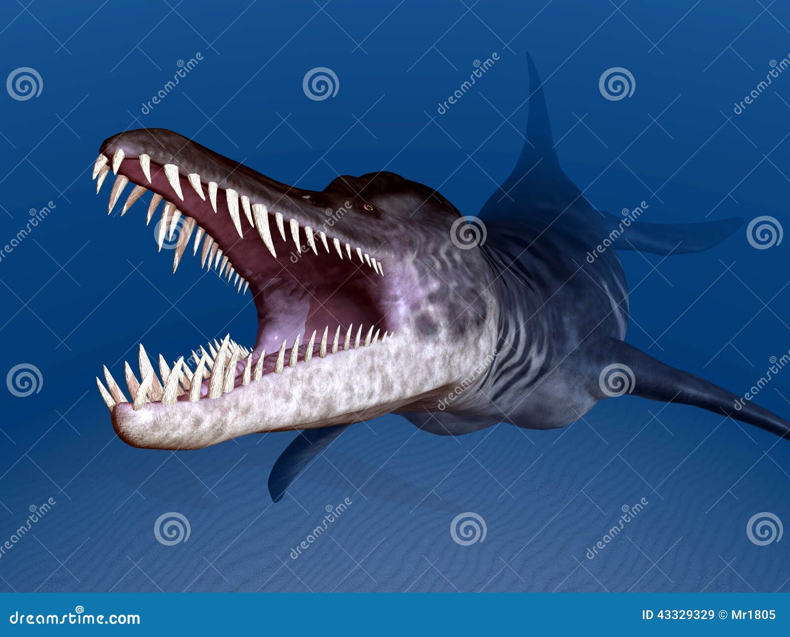 Liopleurodon Prehistoric Fish - 3D Render Royalty-Free Stock Photo ...