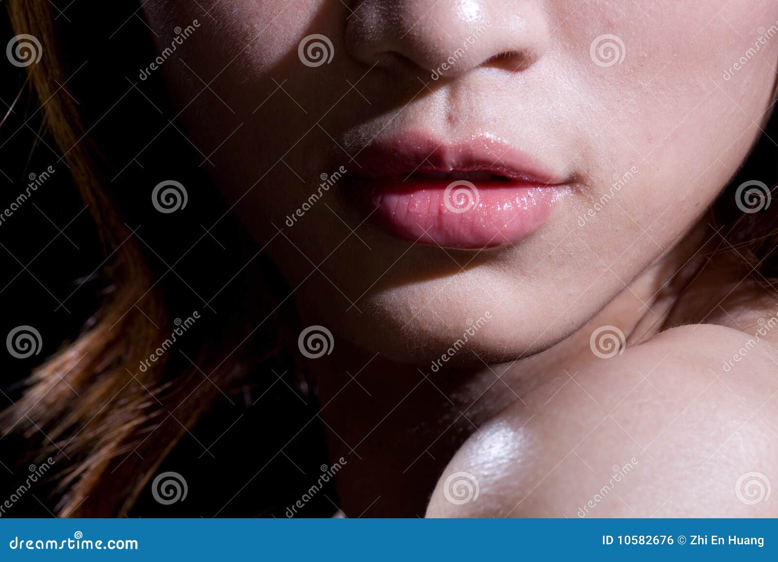 Lip stock photo. Image of skin, pretty, woman, neck, chinese - 10582676