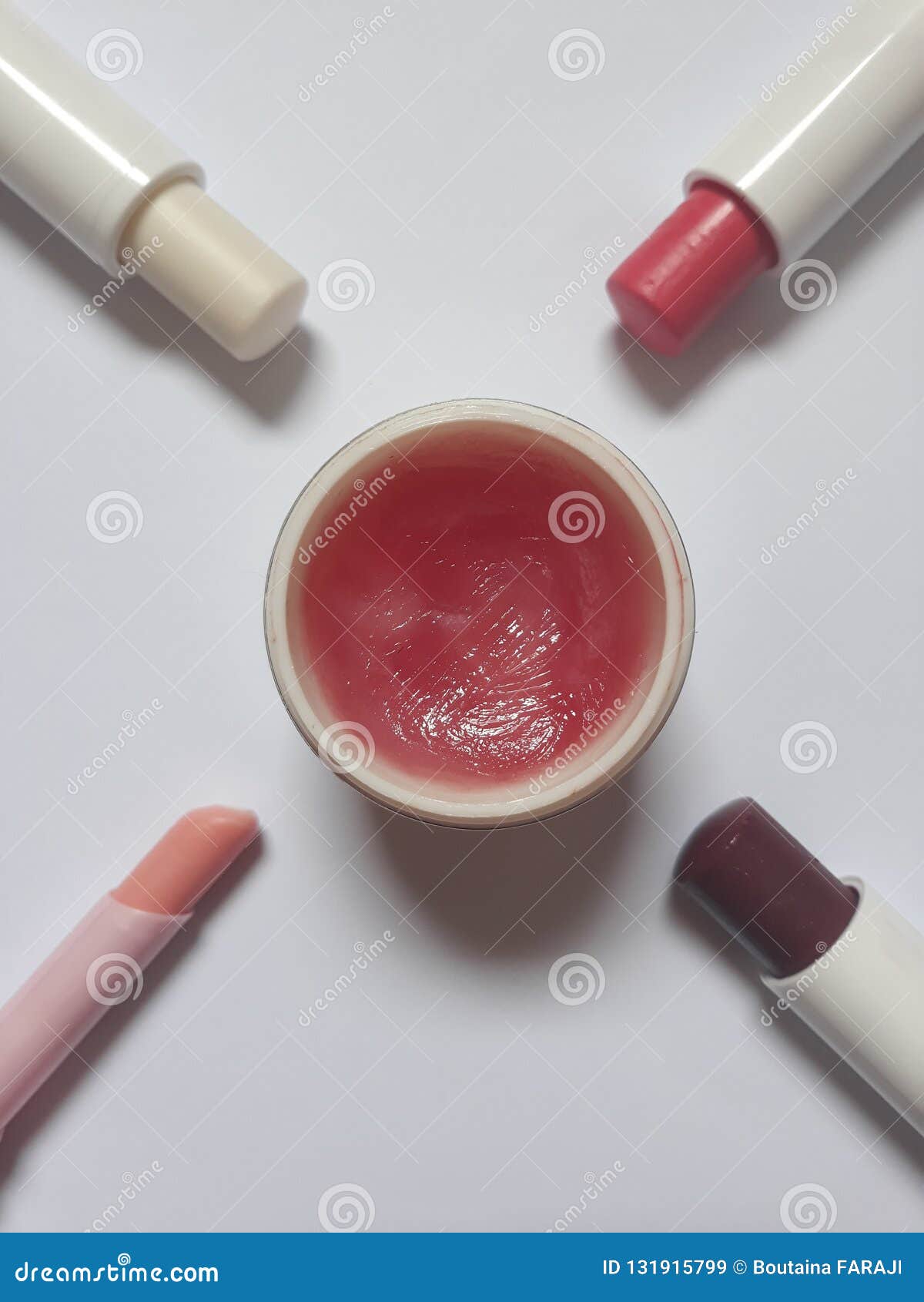 Lip balm stock image. Image of collection, makeup, moisturiser - 131915799