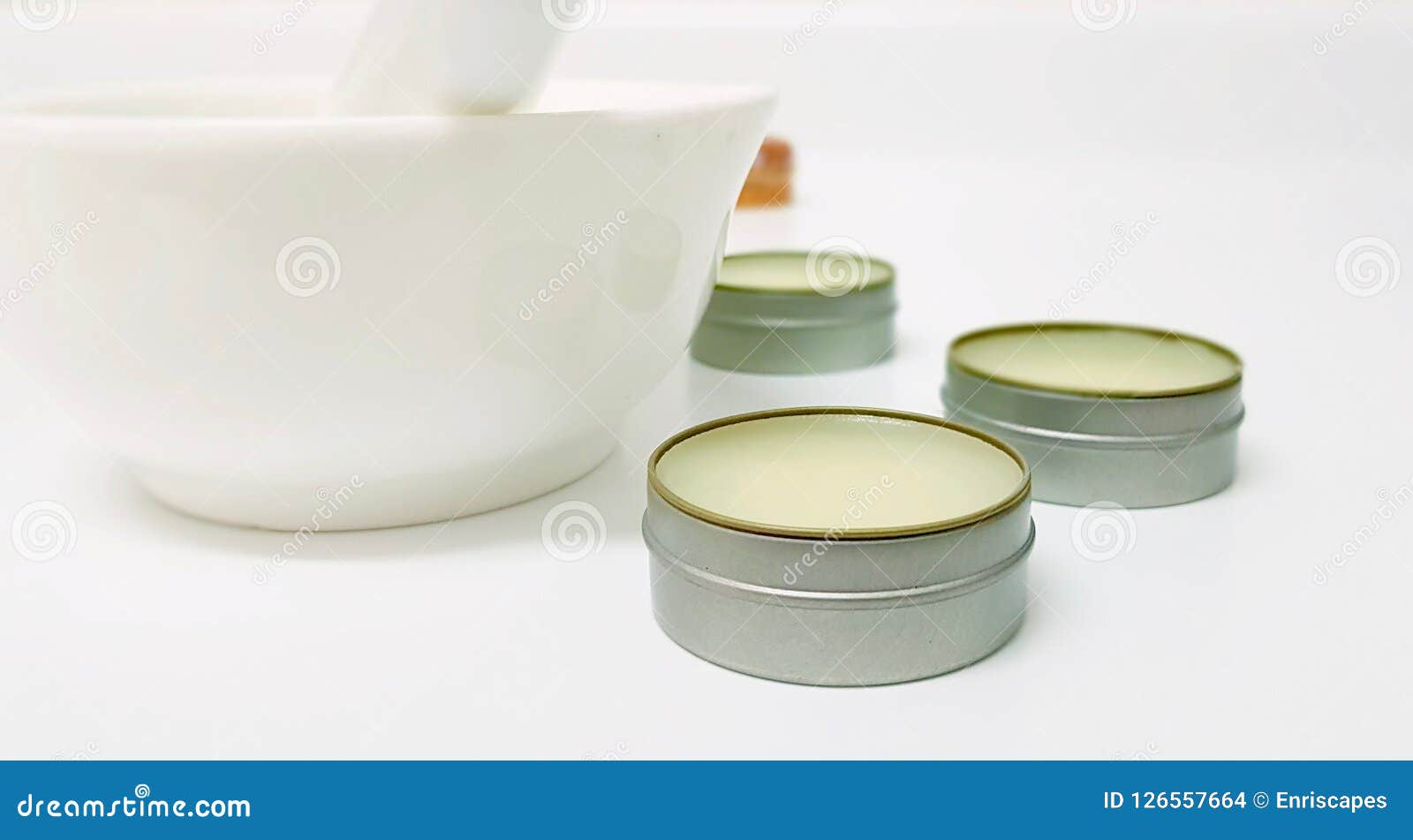 Lip Balms on White Background Stock Photo - Image of beauty, natural ...