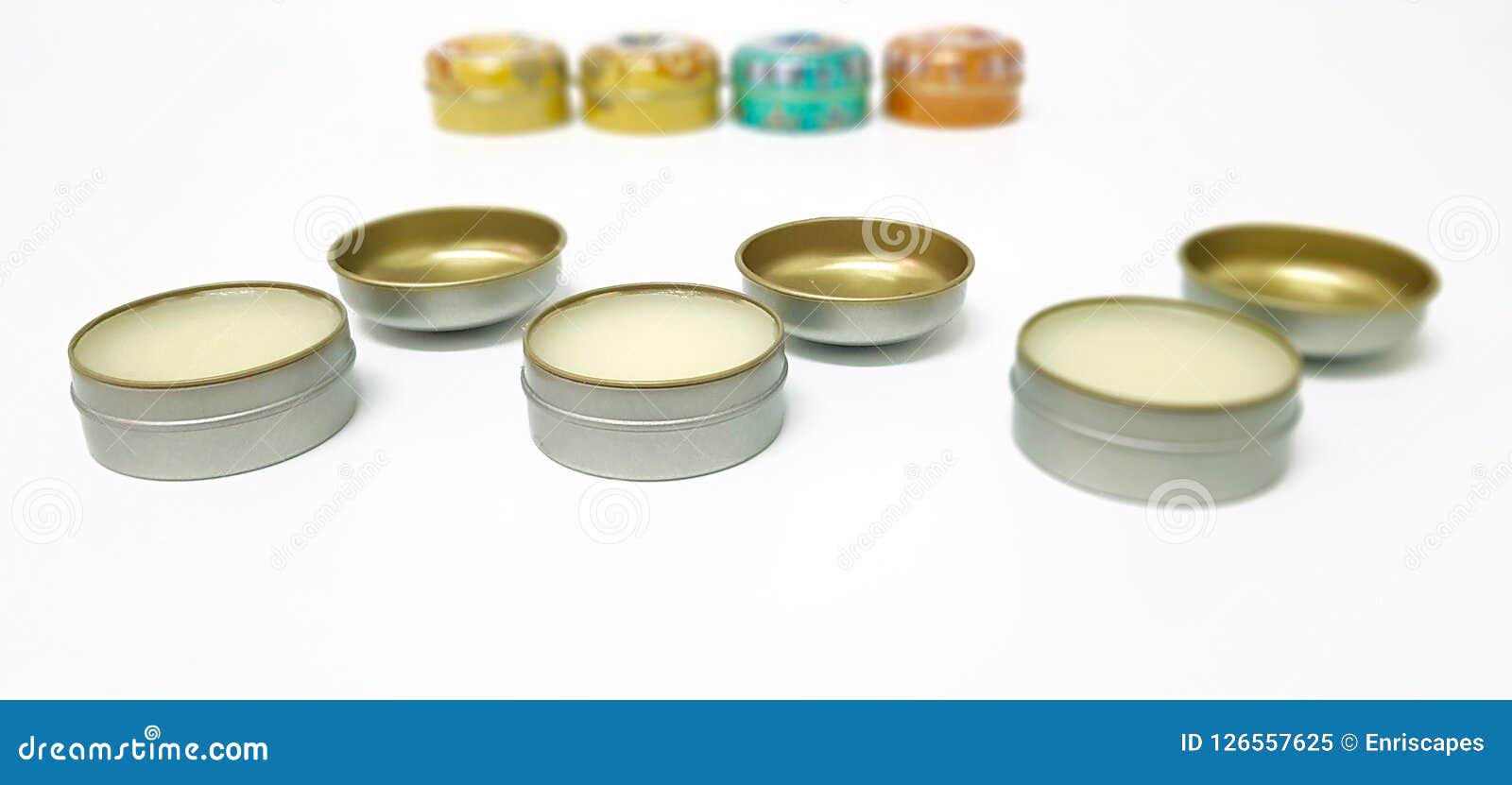 Lip Balms on White Background Stock Image - Image of balm, hygiene ...