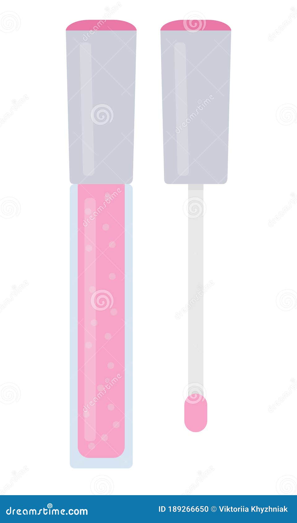 Pink Lip Gloss Vector Flat Isolated Stock Vector - Illustration of ...