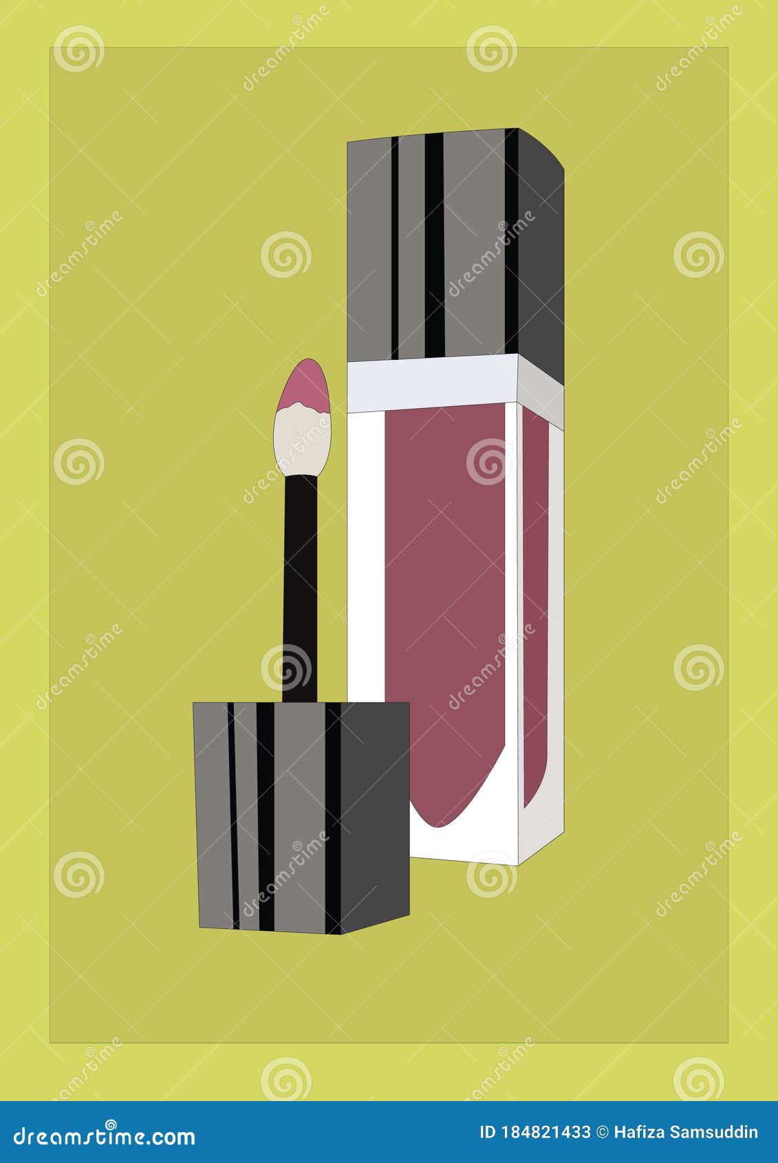 Lip Gloss. Vector Illustration Decorative Background Design Stock ...