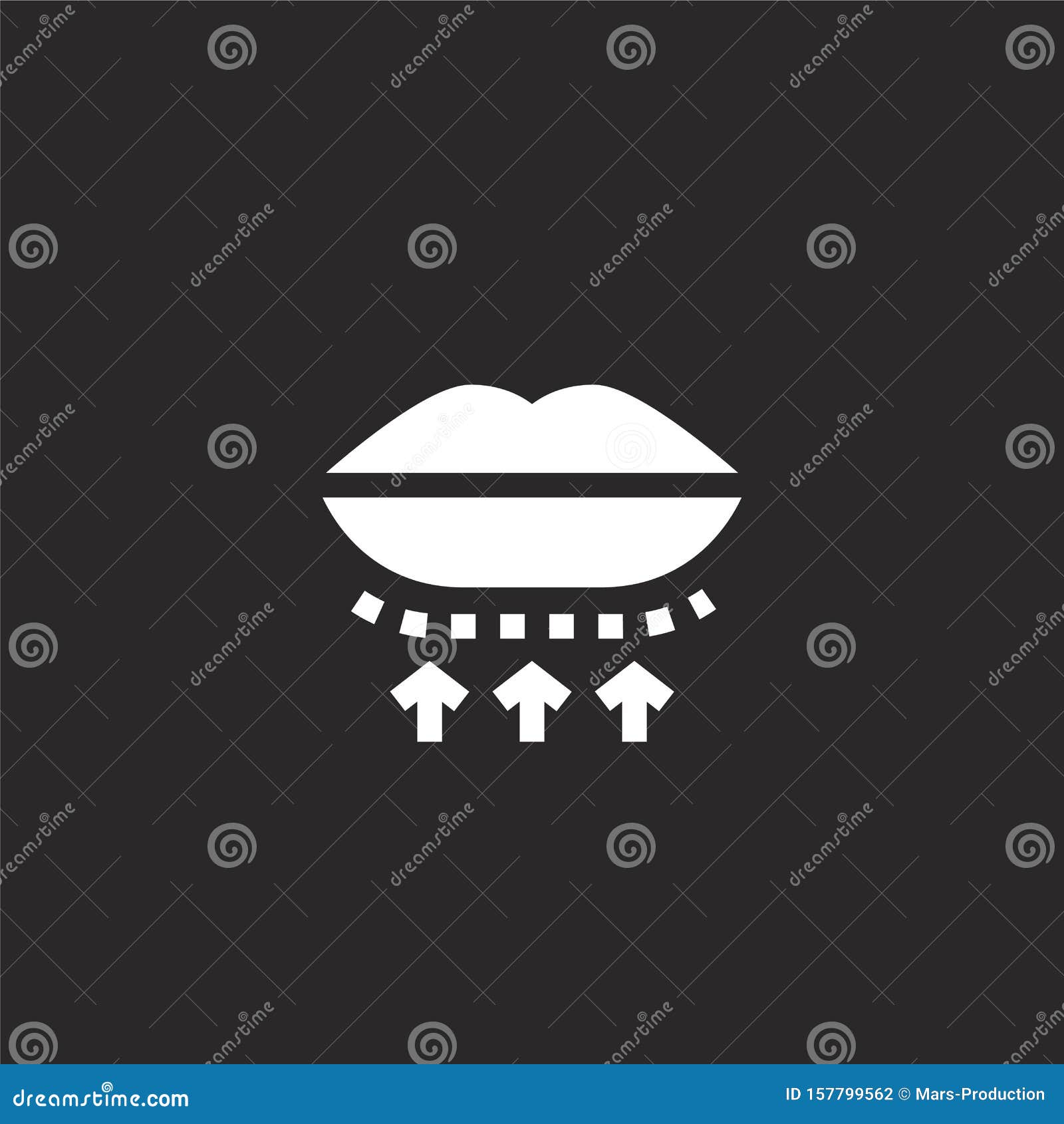 Lip Icon. Filled Lip Icon for Website Design and Mobile, App ...