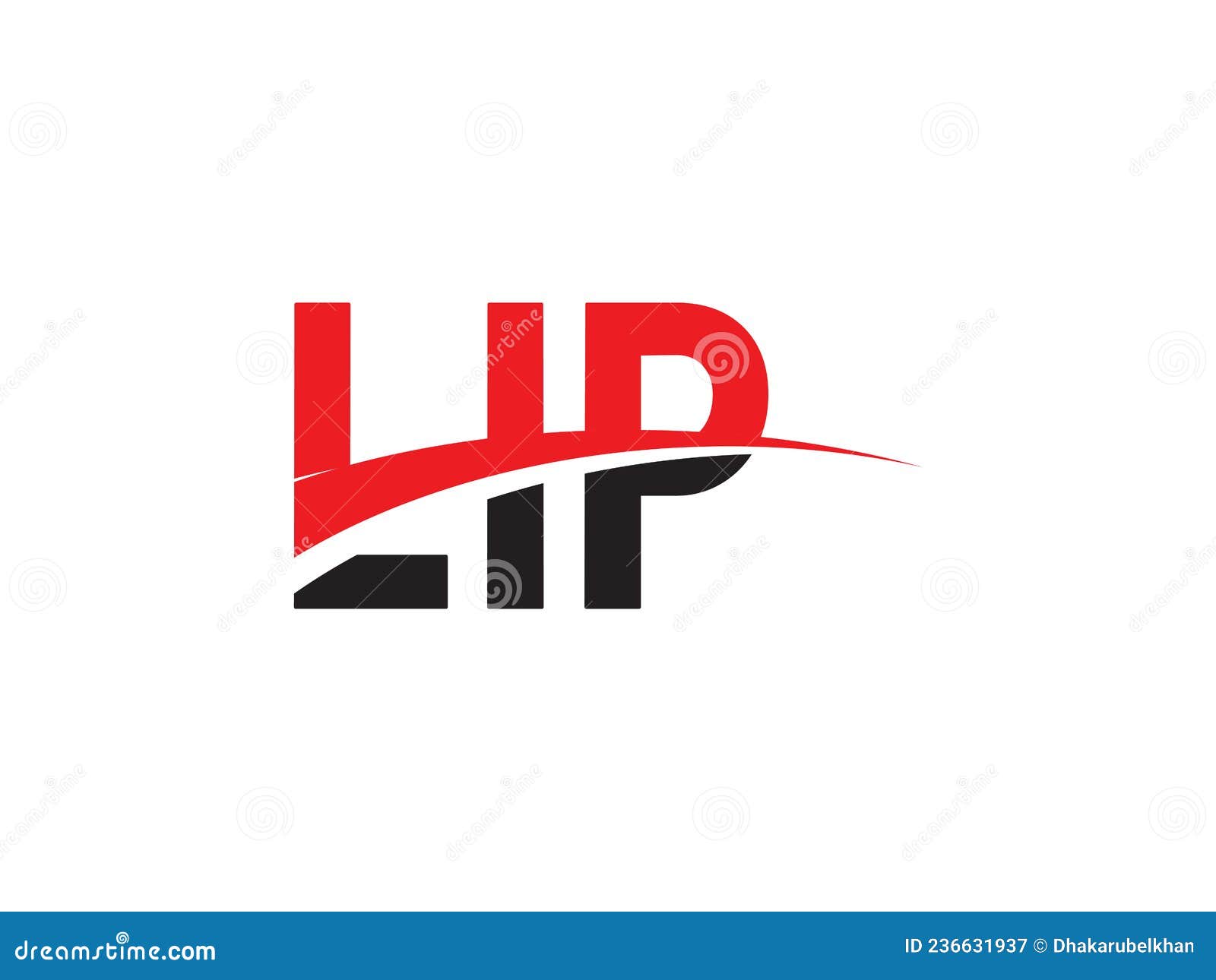 LIP Letter Initial Logo Design Stock Vector - Illustration of creative ...